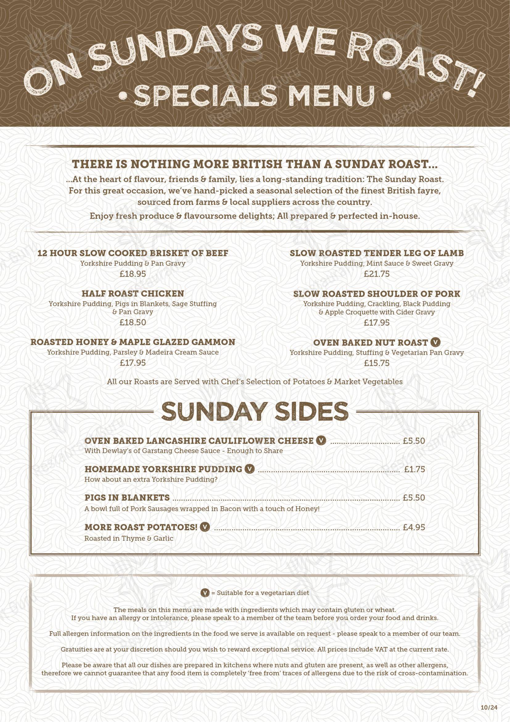 Menu at The Foundry Tap & Kitchen pub & bar, Blackburn