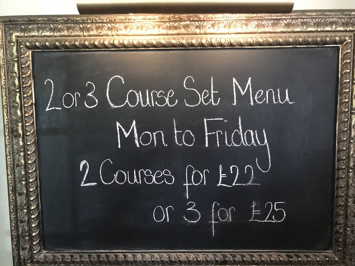 Menu at The Garden Gate pub & bar, London