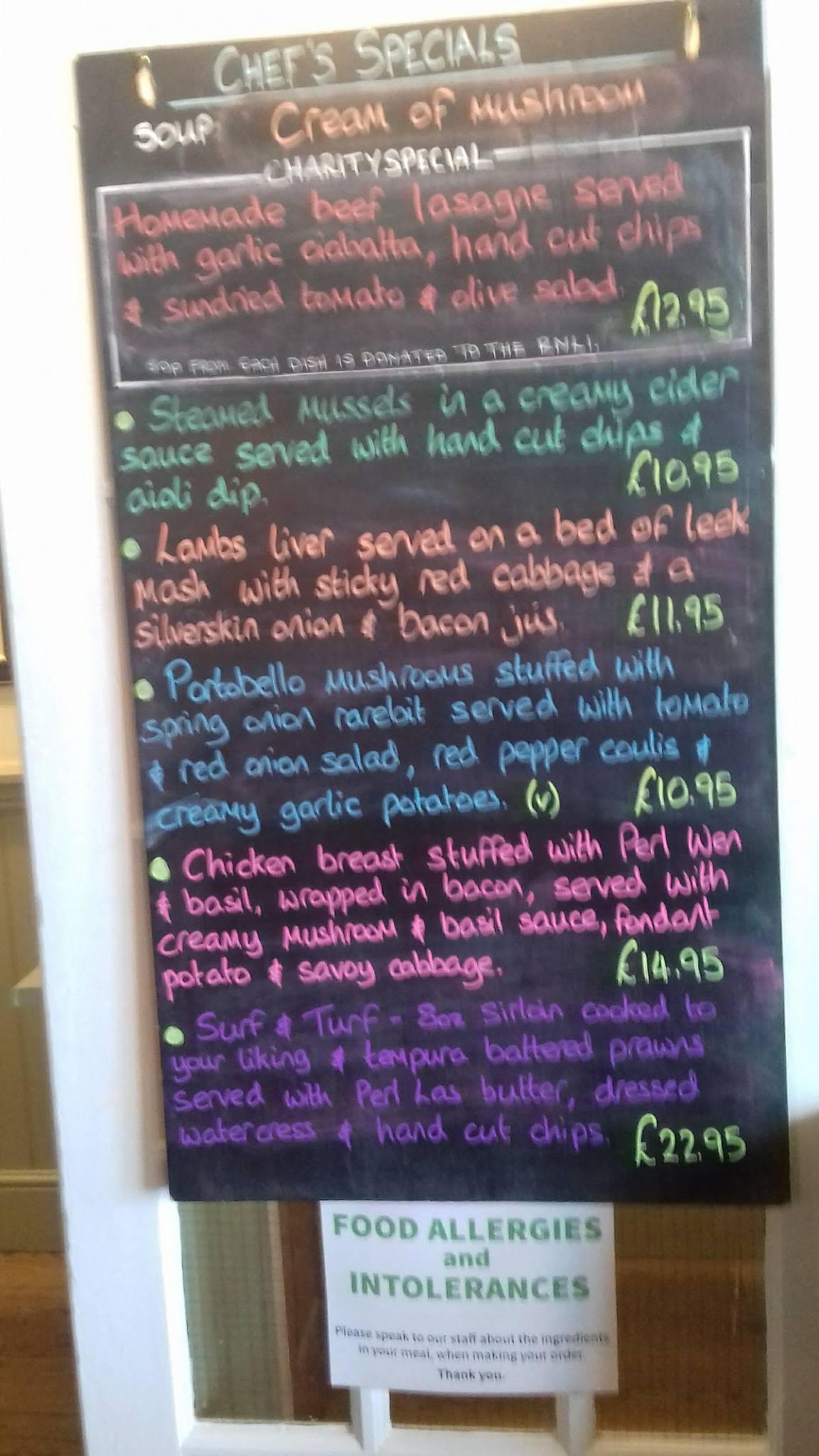 Menu at The Glengower pub & bar, Aberystwyth