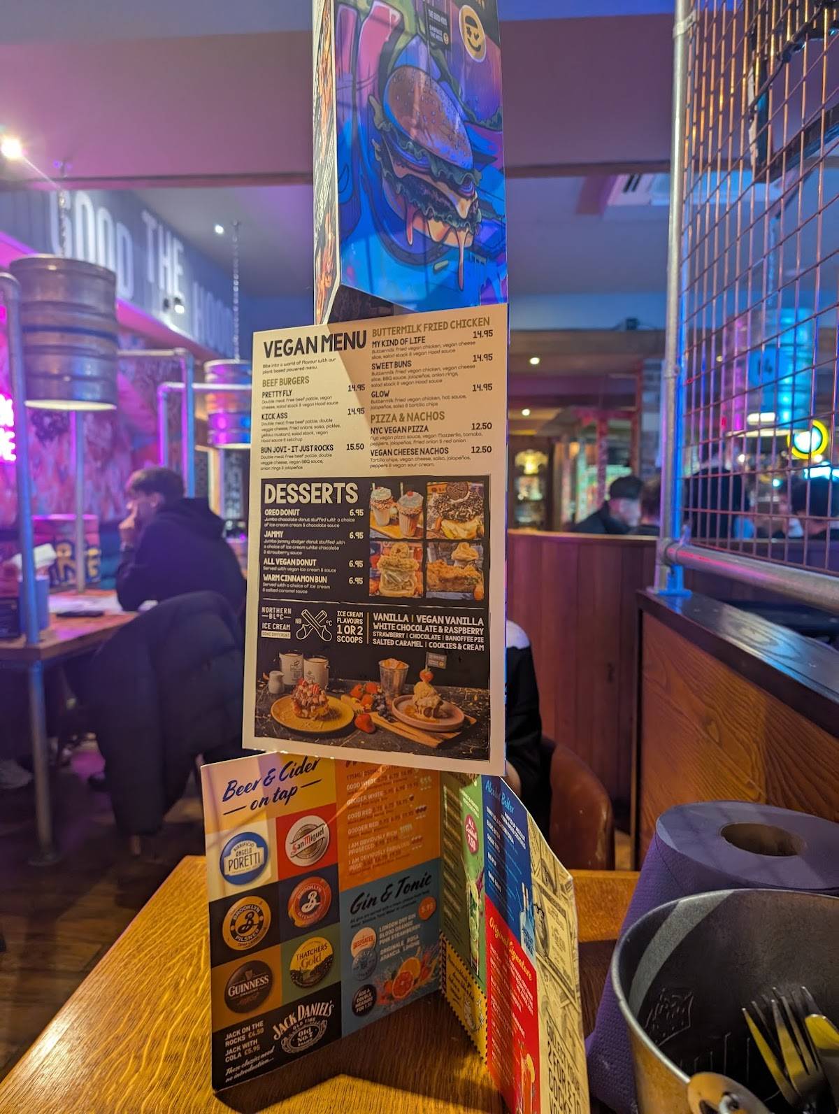 Menu at The Good Hood restaurant, Southport