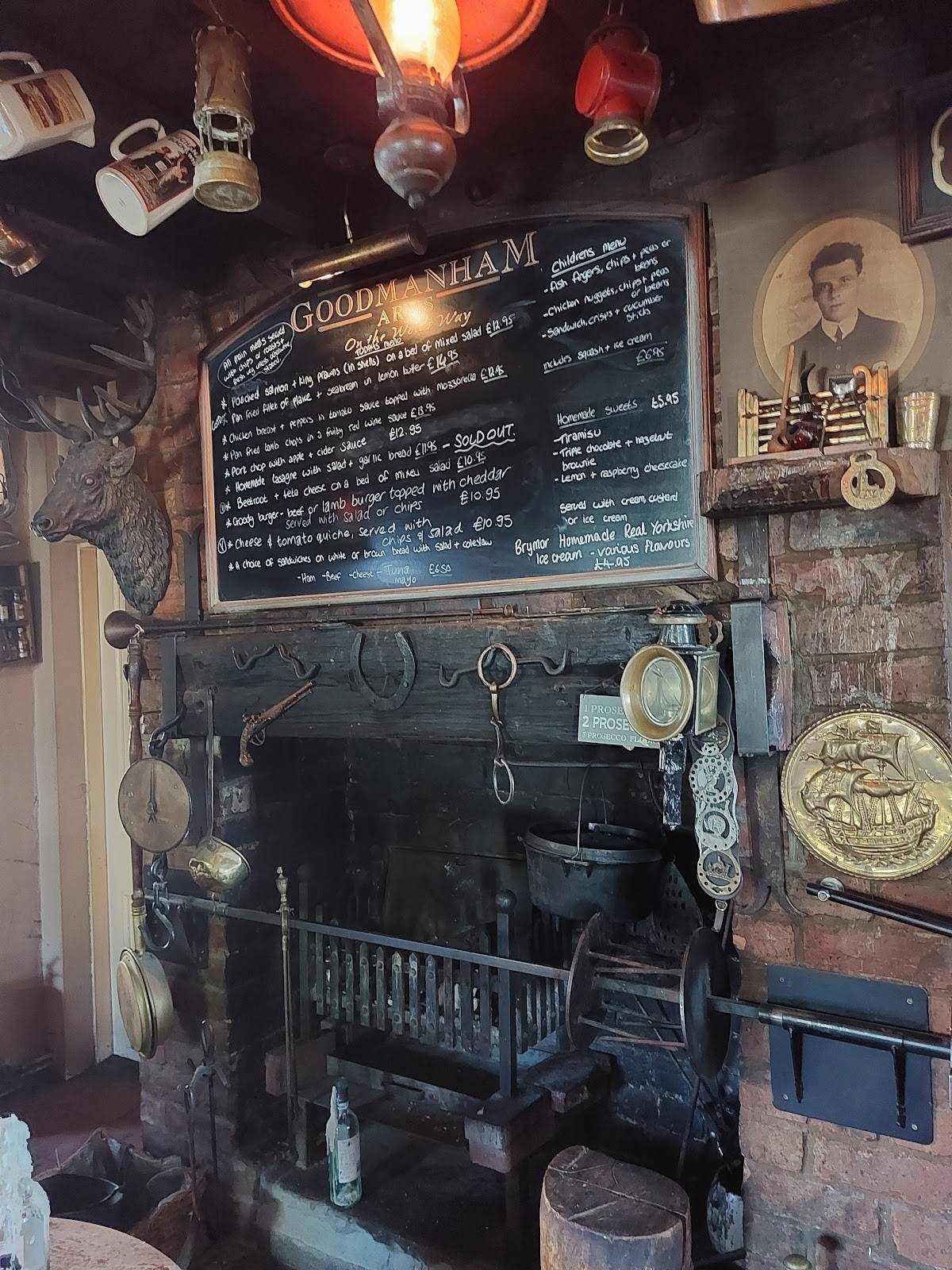 Menu at The Goodmanham Arms pub & bar, Goodmanham, Main St