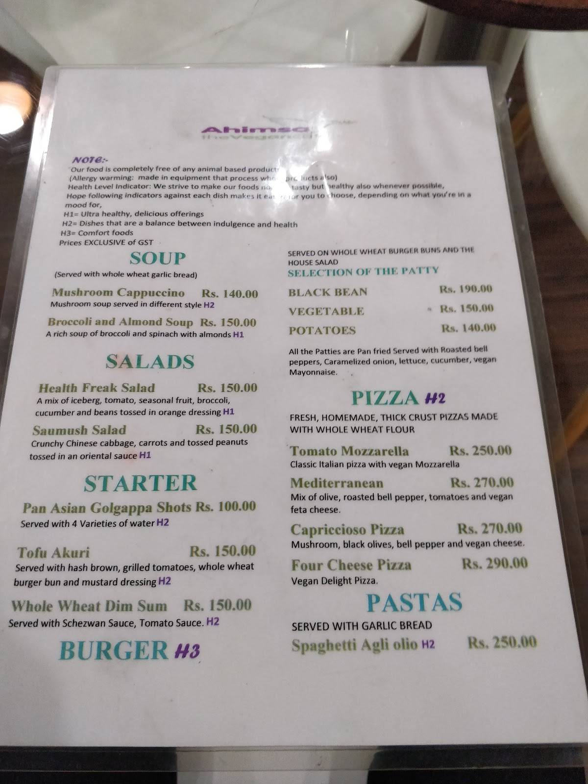 Menu at The Grain Anaaj Restaurant, Shirdi