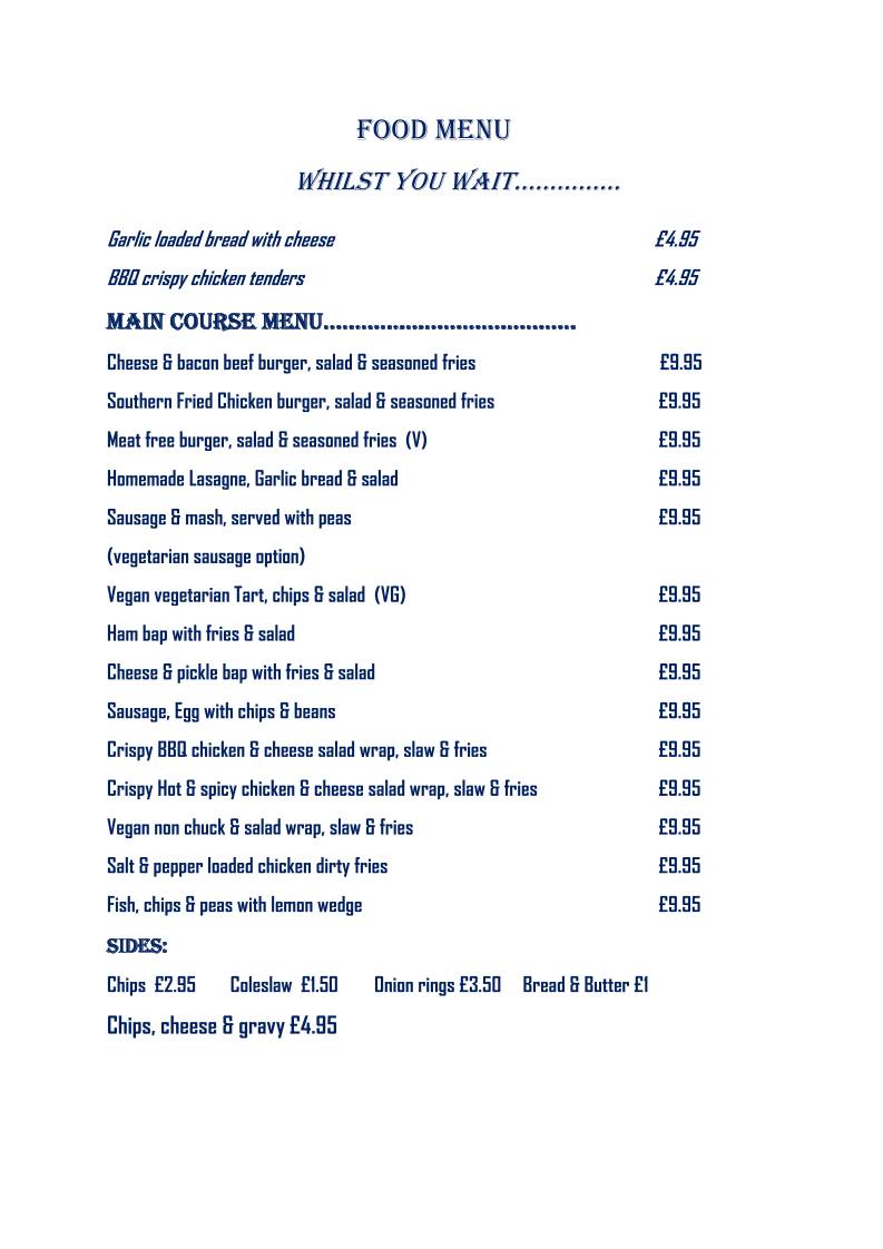 Menu at The Heron pub & bar, Kendal