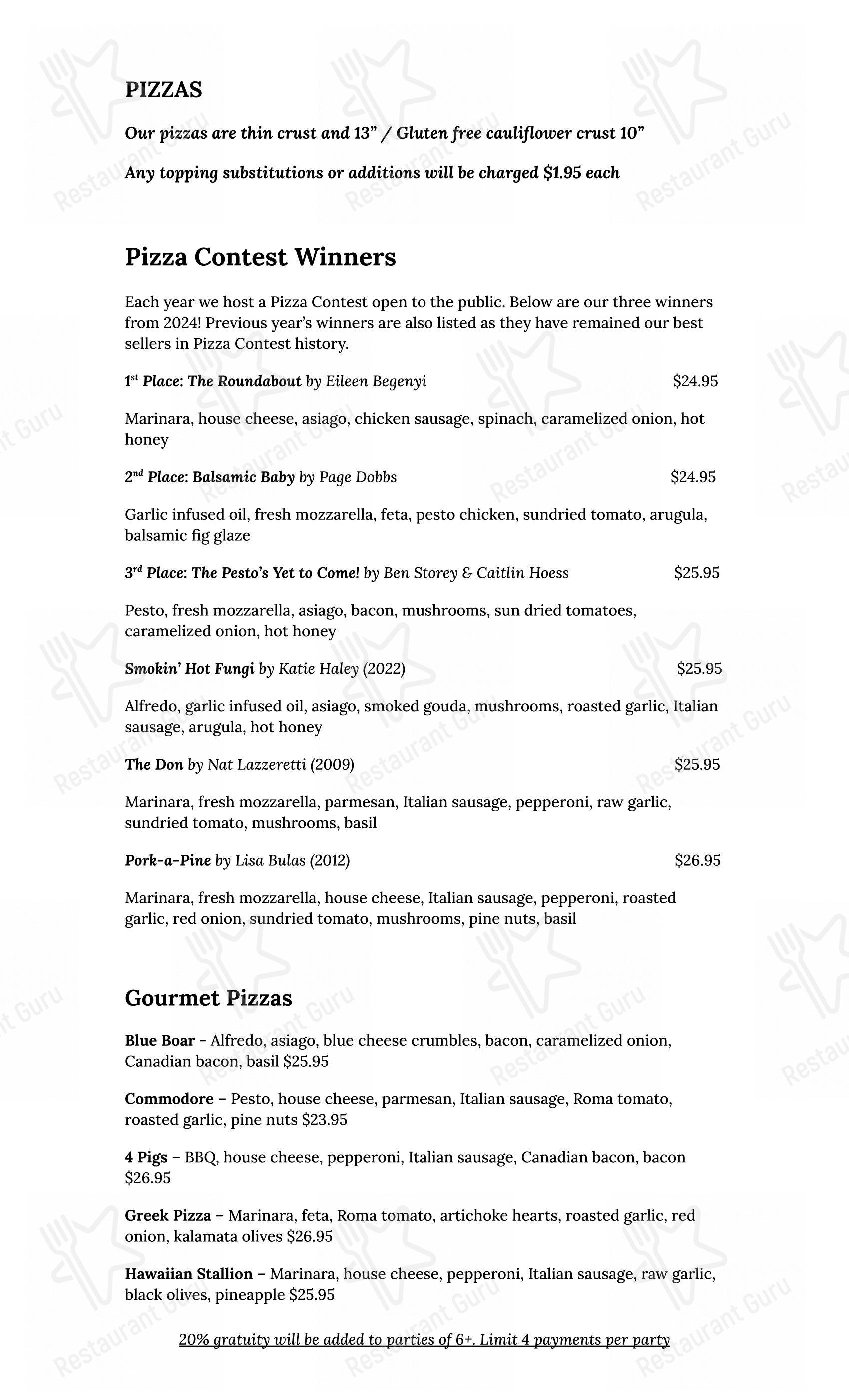 Menu at The Island Pub, Juneau, 2nd St