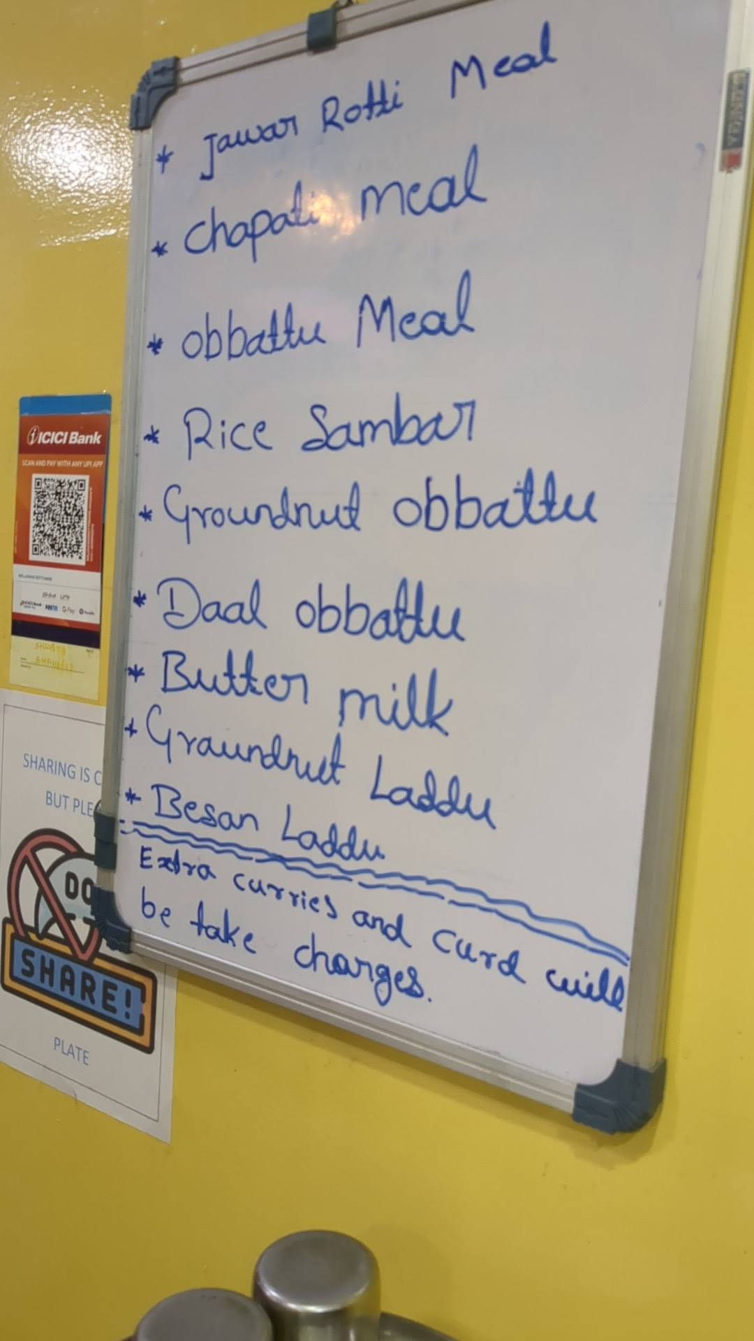 Menu at The Jawari Rotti Mane, Bengaluru