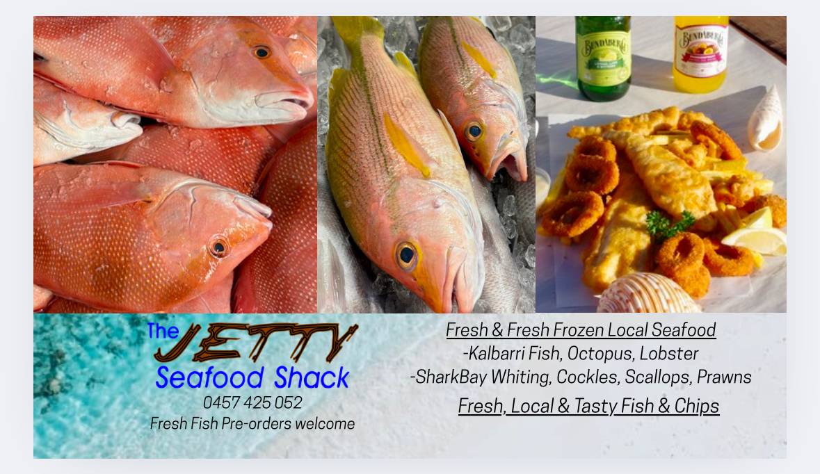 Menu at The Jetty Seafood Shack restaurant, Kalbarri