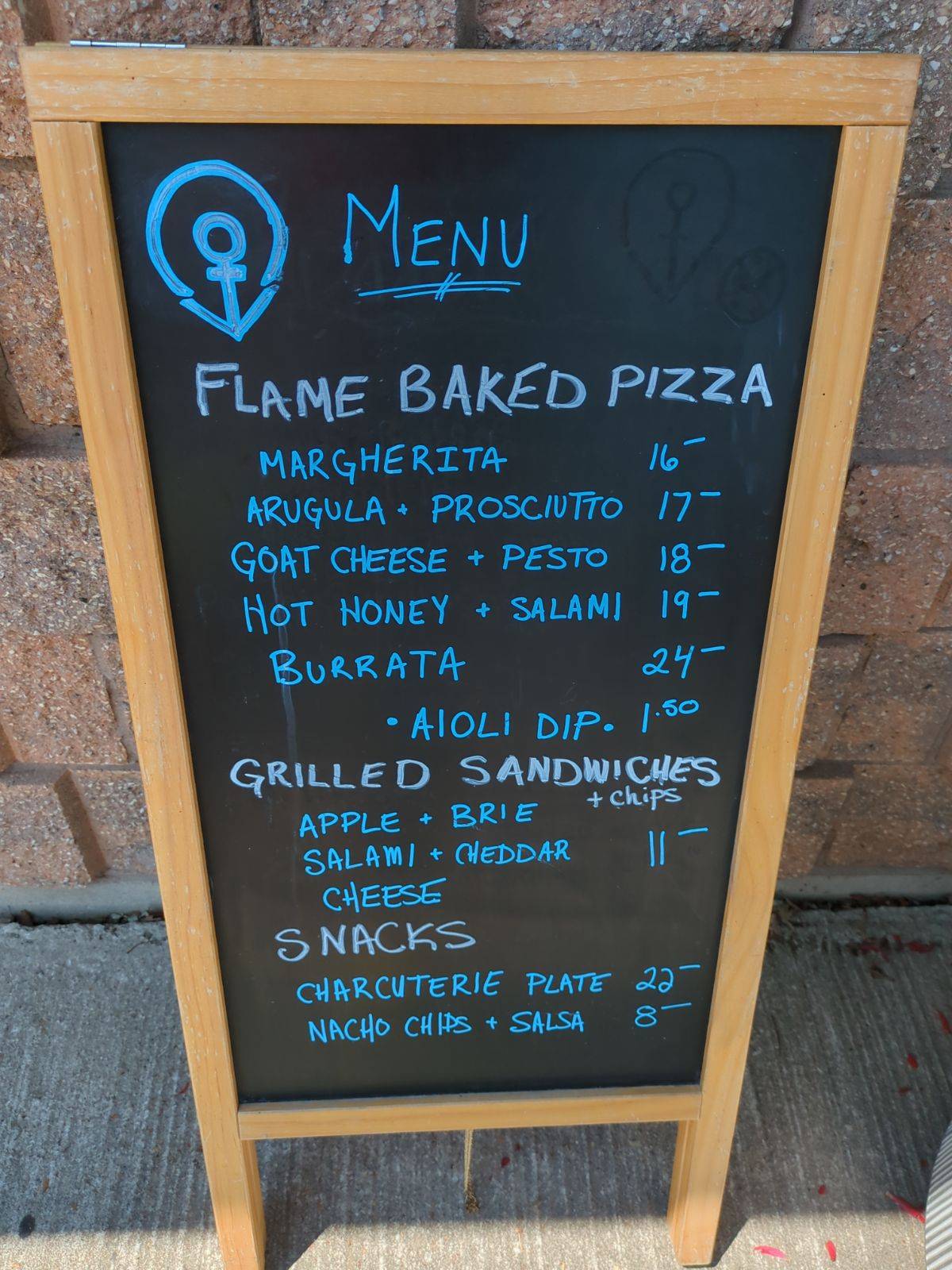 Menu at The Launch restaurant, Owen Sound