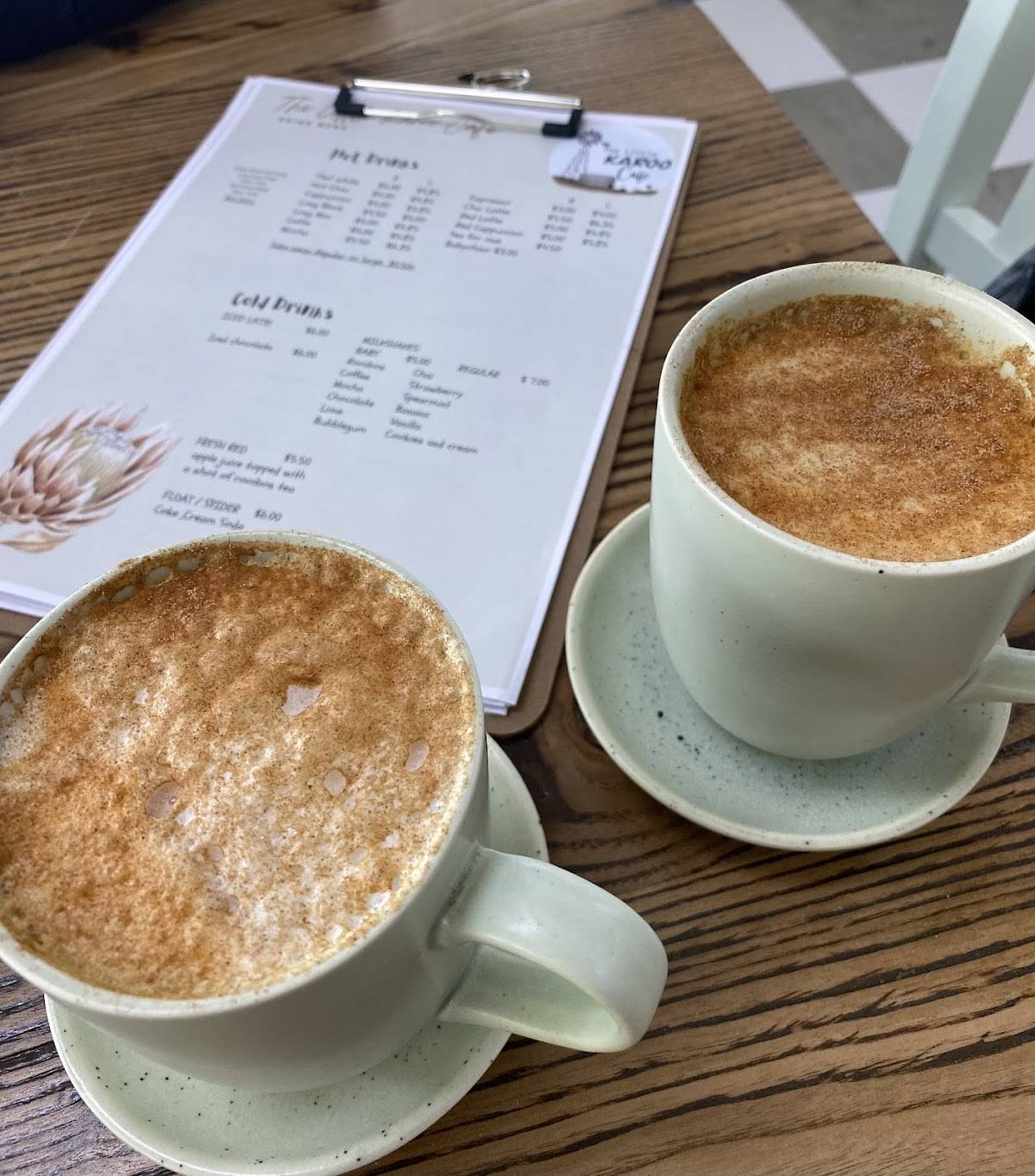 Menu at The Little Karoo Cafe, Joondalup
