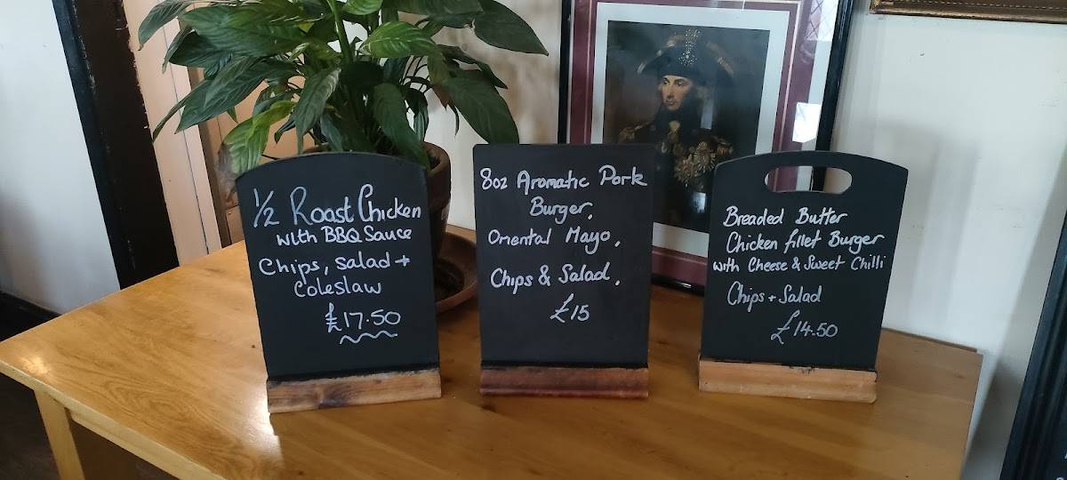 Menu at The Lord Nelson pub & bar, Reedham