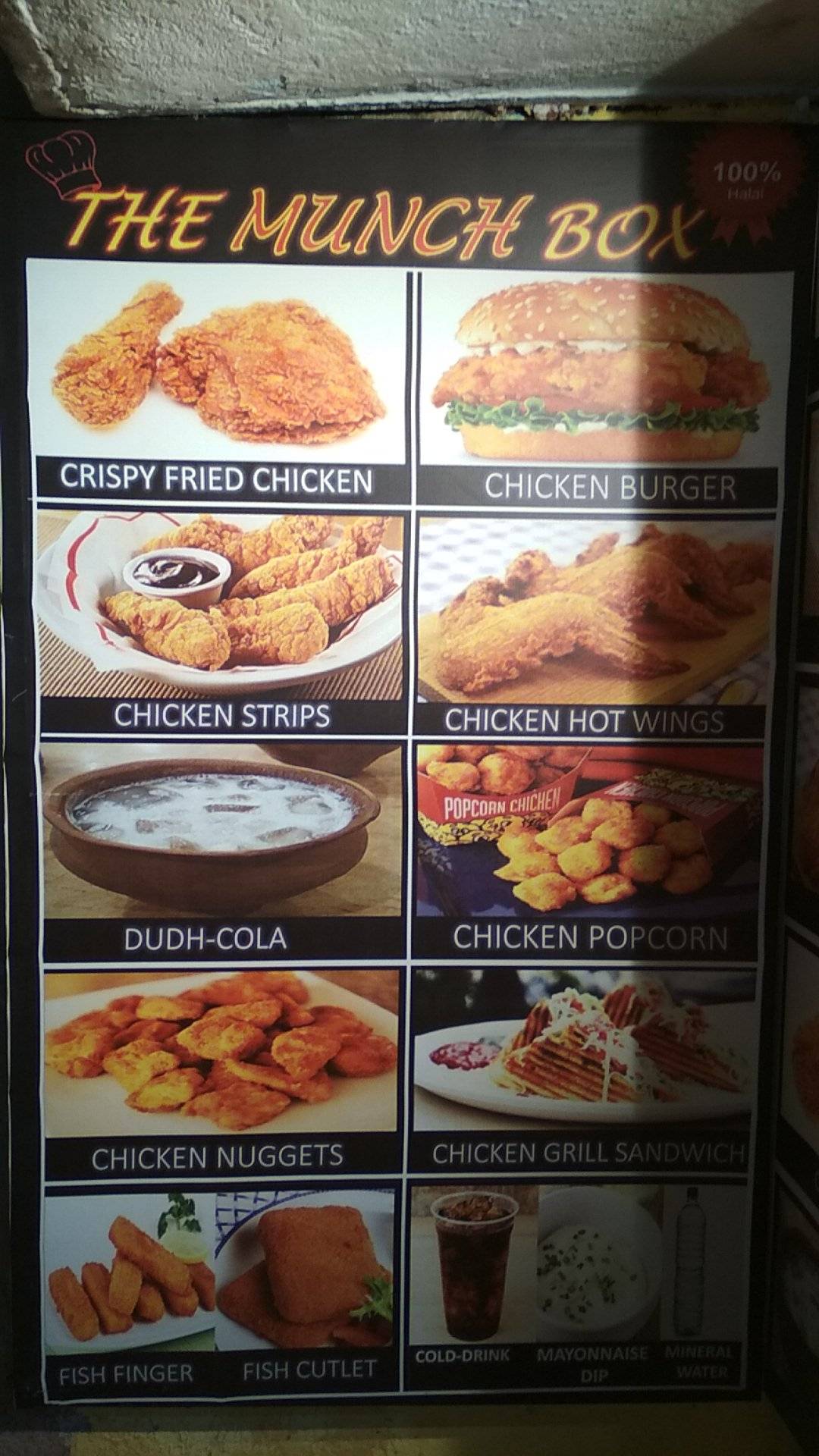 Menu at The Munch Box, Bengaluru, 48/3-50