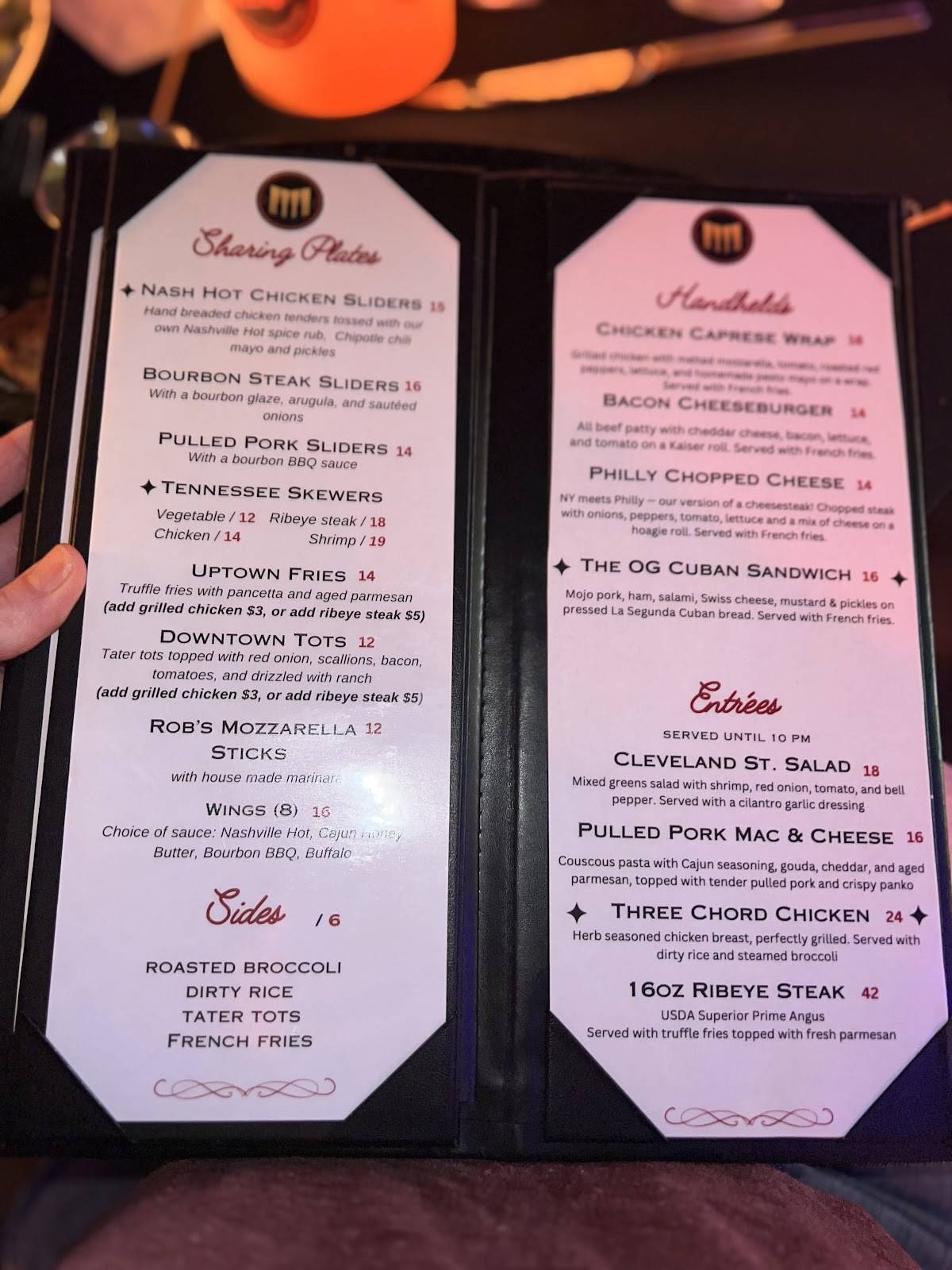 Menu at The Nash Keys Dueling Piano Bar & Restaurant, Clearwater
