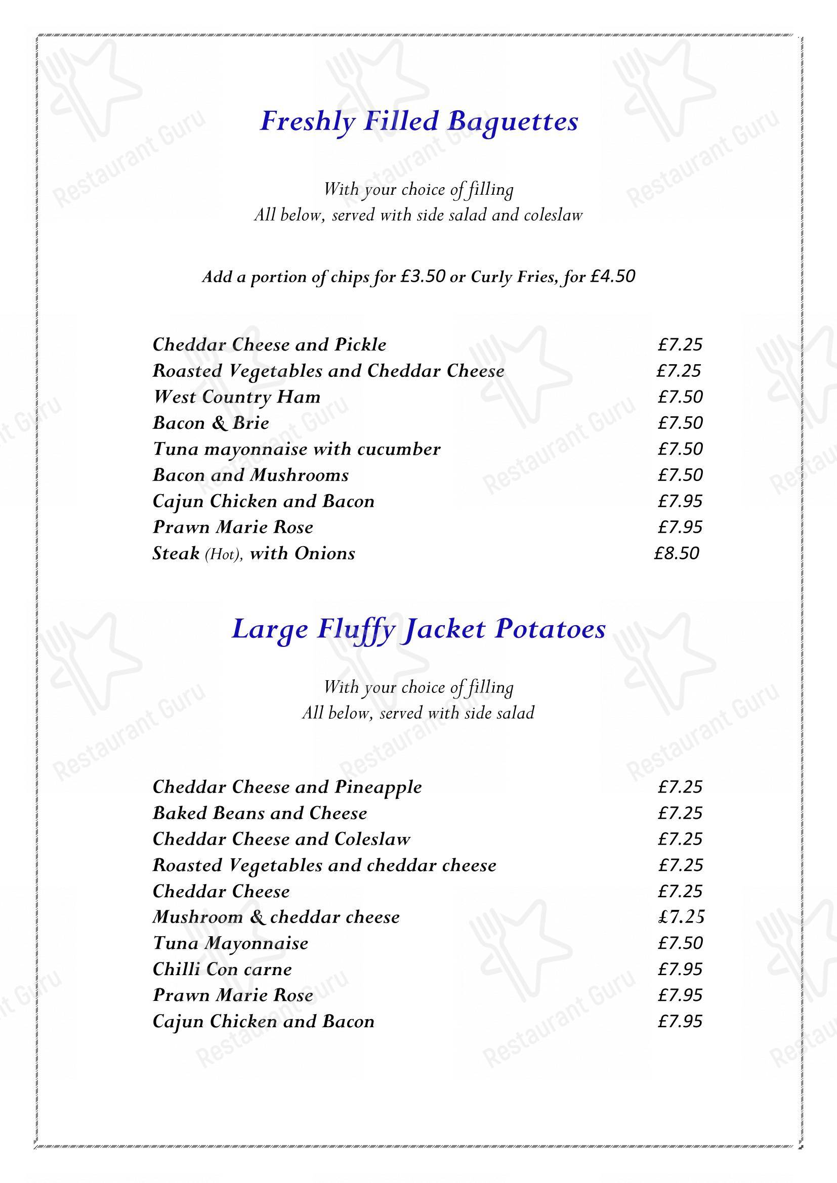 Menu at The New Inn, Mayshill pub & bar, Bristol, Badminton Rd