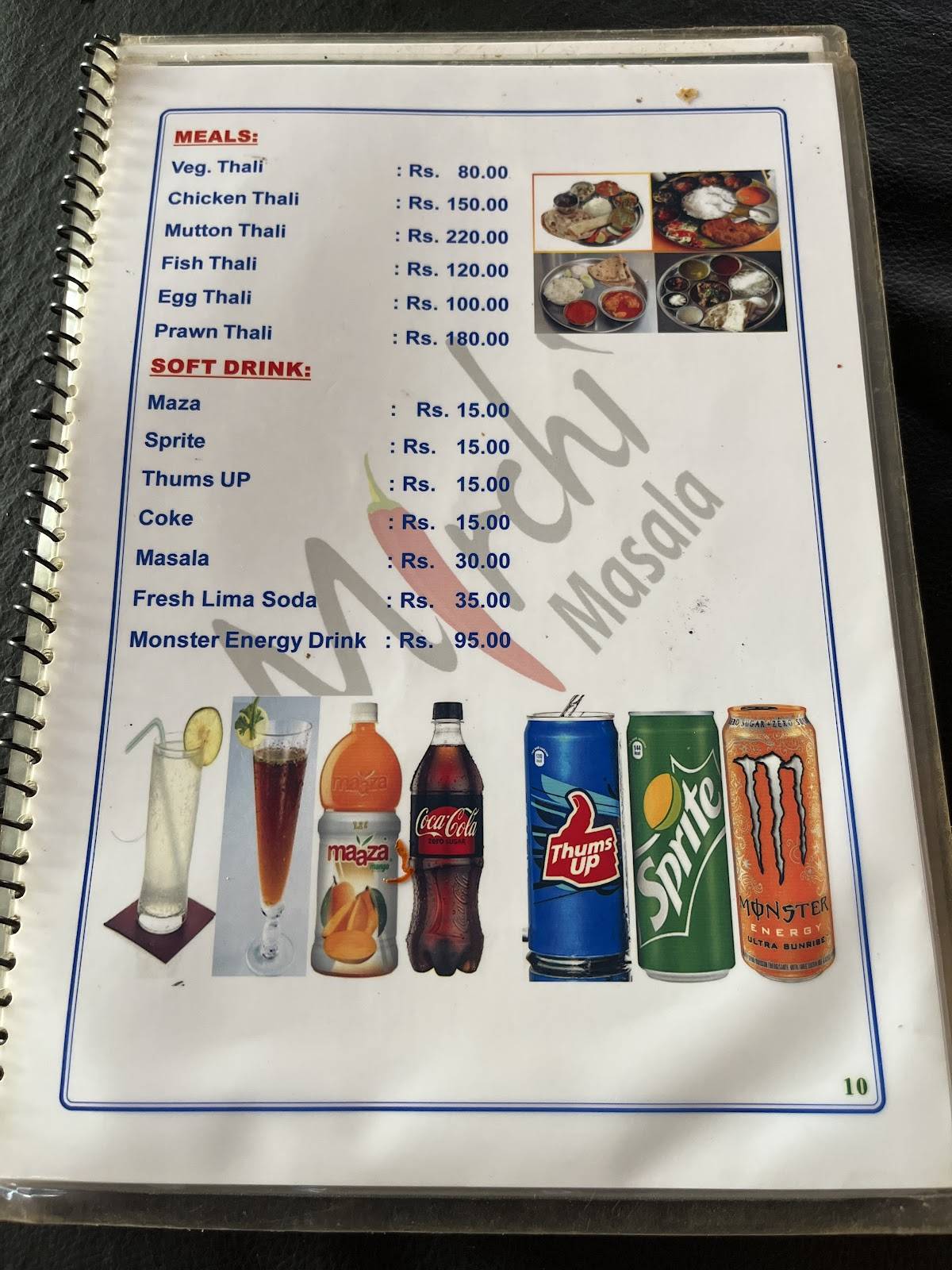 Menu at The New Mirch Masala, Gunupur