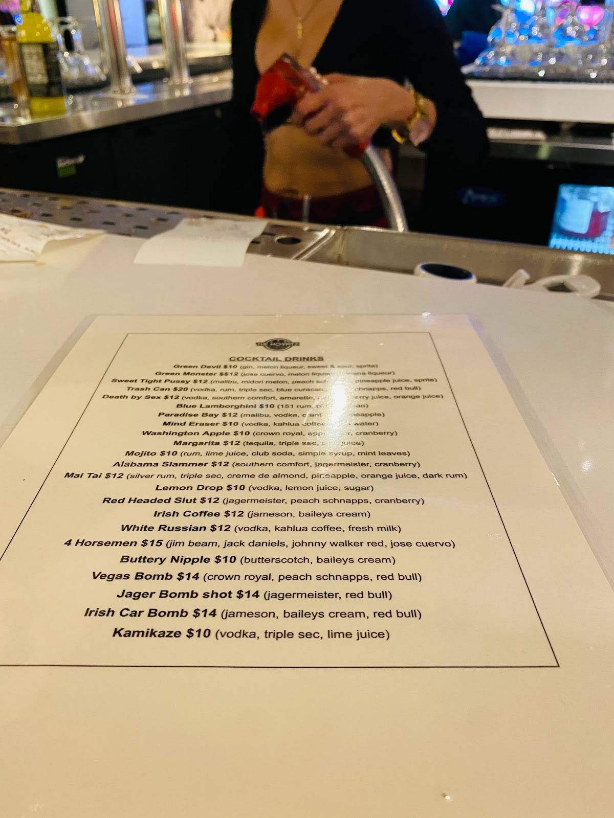 Menu at The Noypitz Bar & Grill, Las Vegas