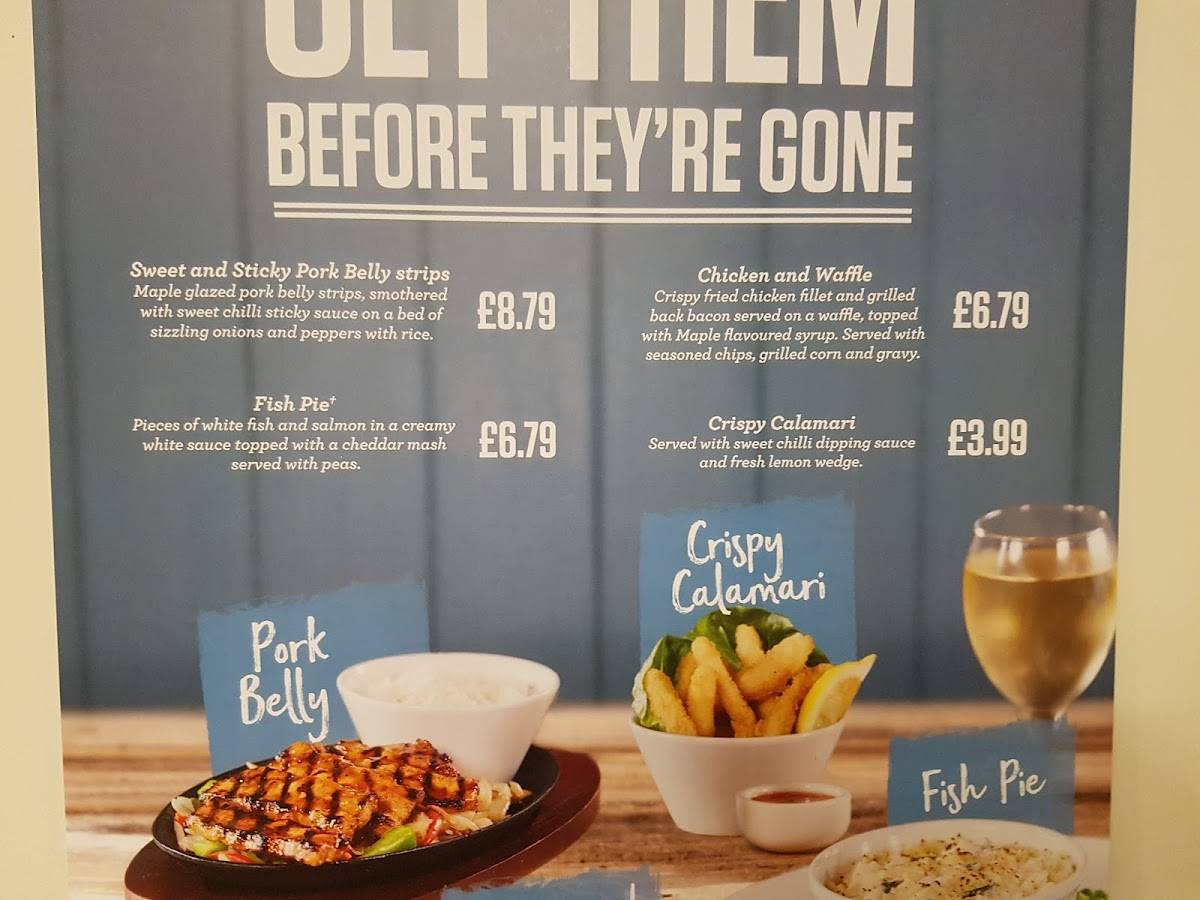 Menu at The Pilot pub & bar, Wolverhampton