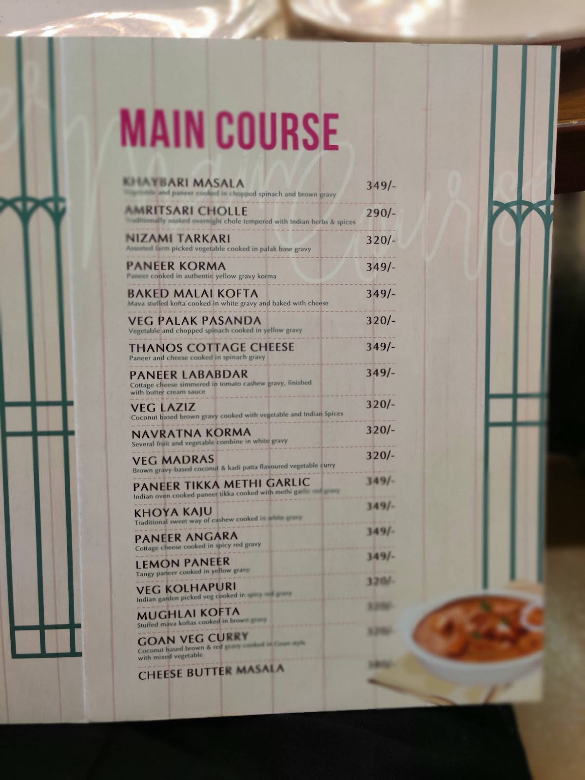 Menu at The Pink Door restaurant, Bhat circle, Ahmedabad