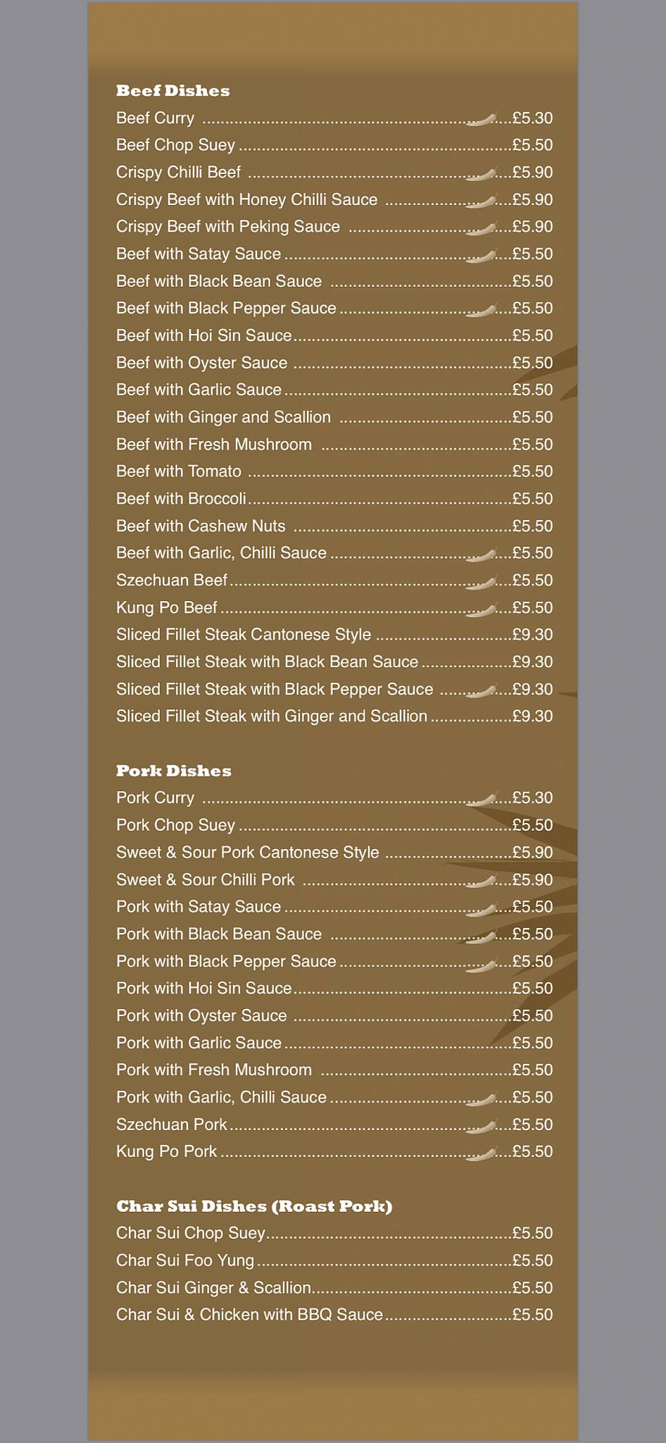 Menu at The Railway Diner restaurant, Castlerock