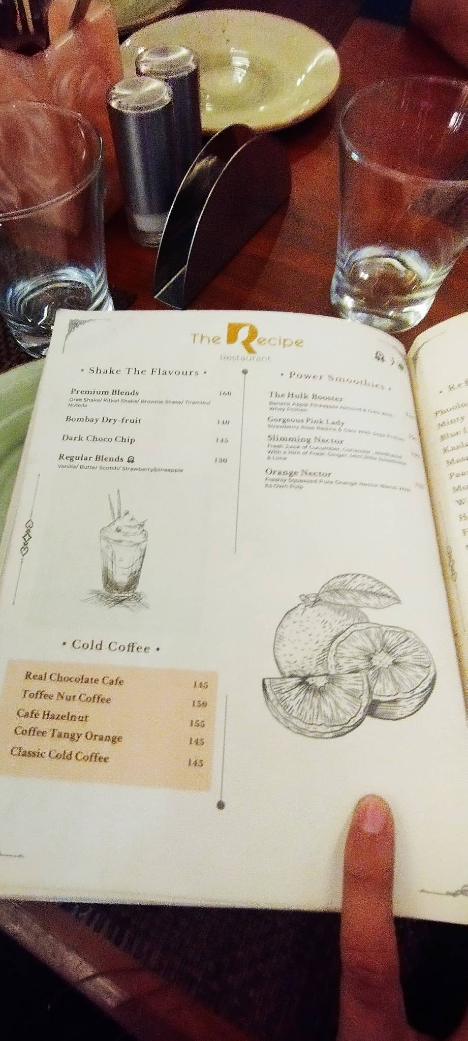 Menu at The Recipe Restaurant, Jodhpur