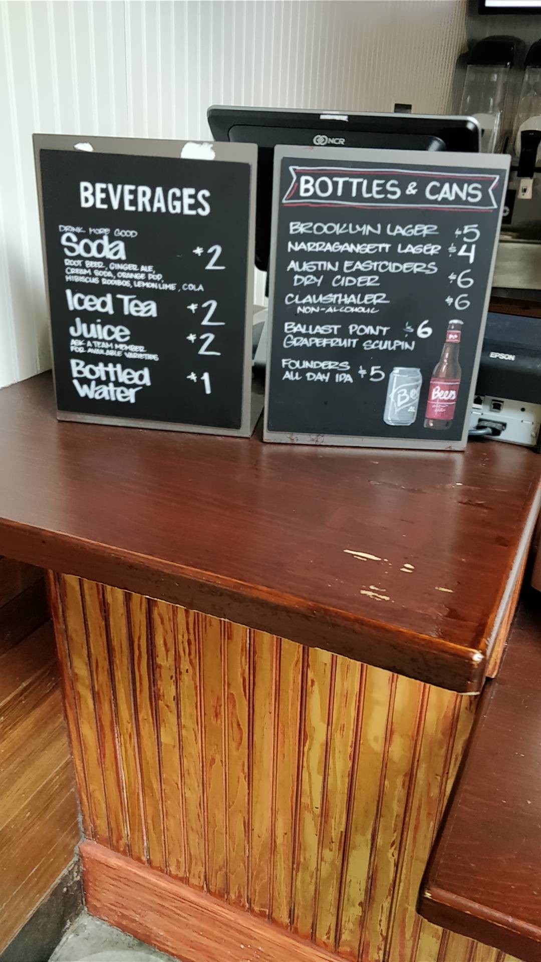 Menu at The Roof pub & bar, New York City, 214 3rd St.