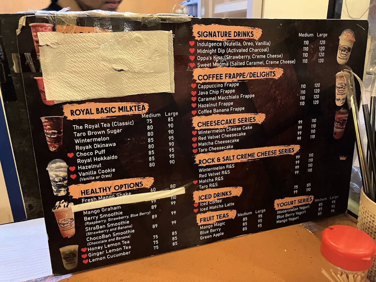 Menu at The Royal Tea Station - T. Padilla cafe, Cebu City, Tiburcio ...