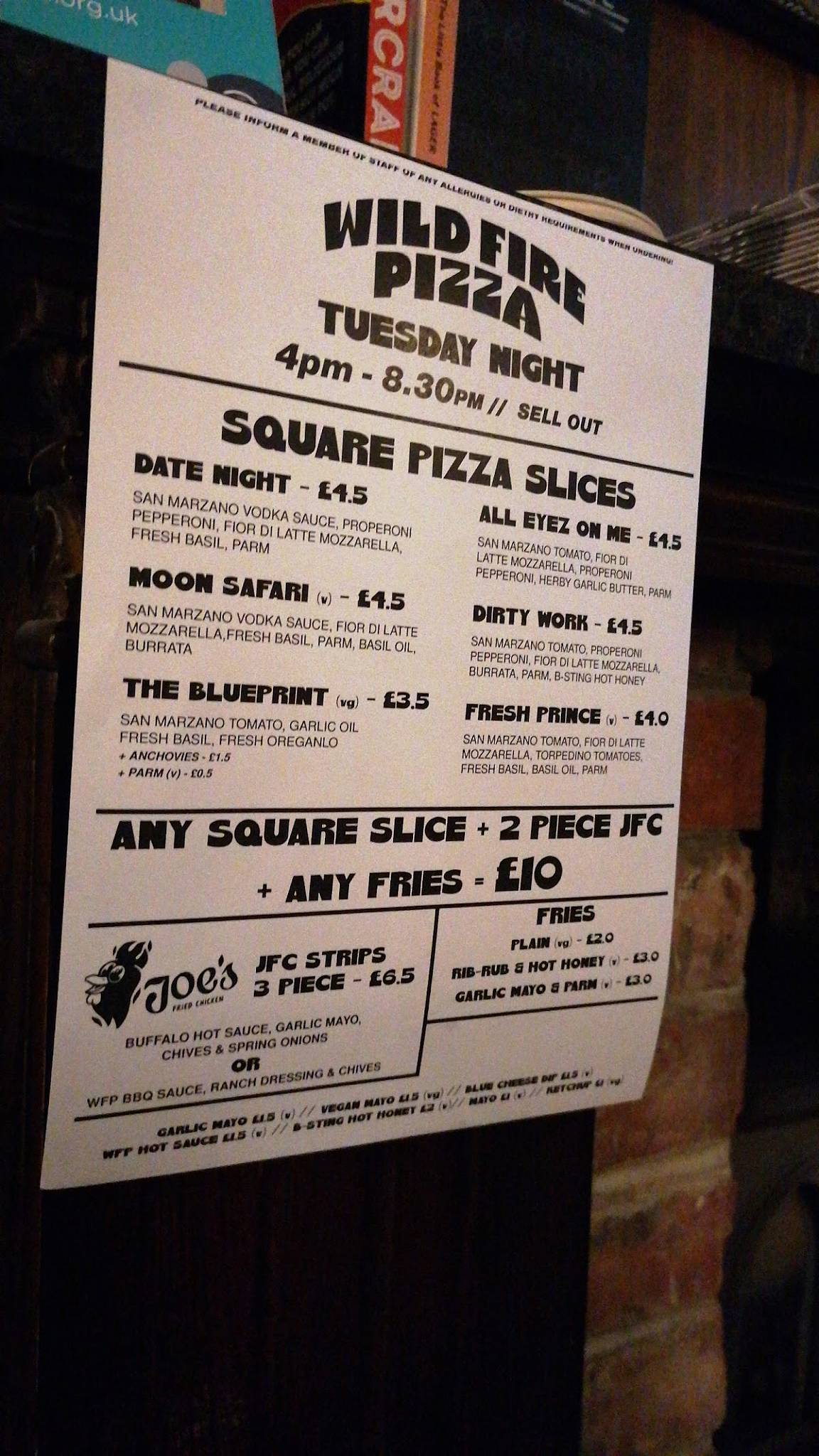 Menu at The Ship Isis pub & bar, Sunderland