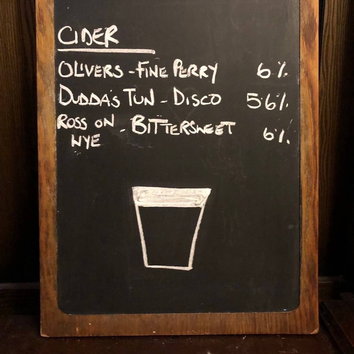 Menu at The Ship Isis pub & bar, Sunderland