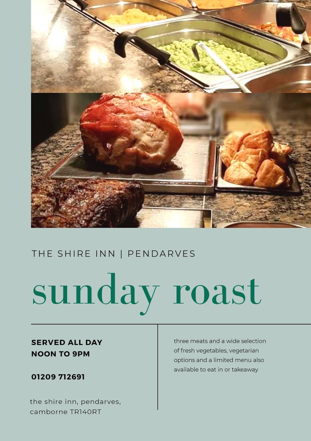 Menu at The Shire Inn pub & bar, Camborne