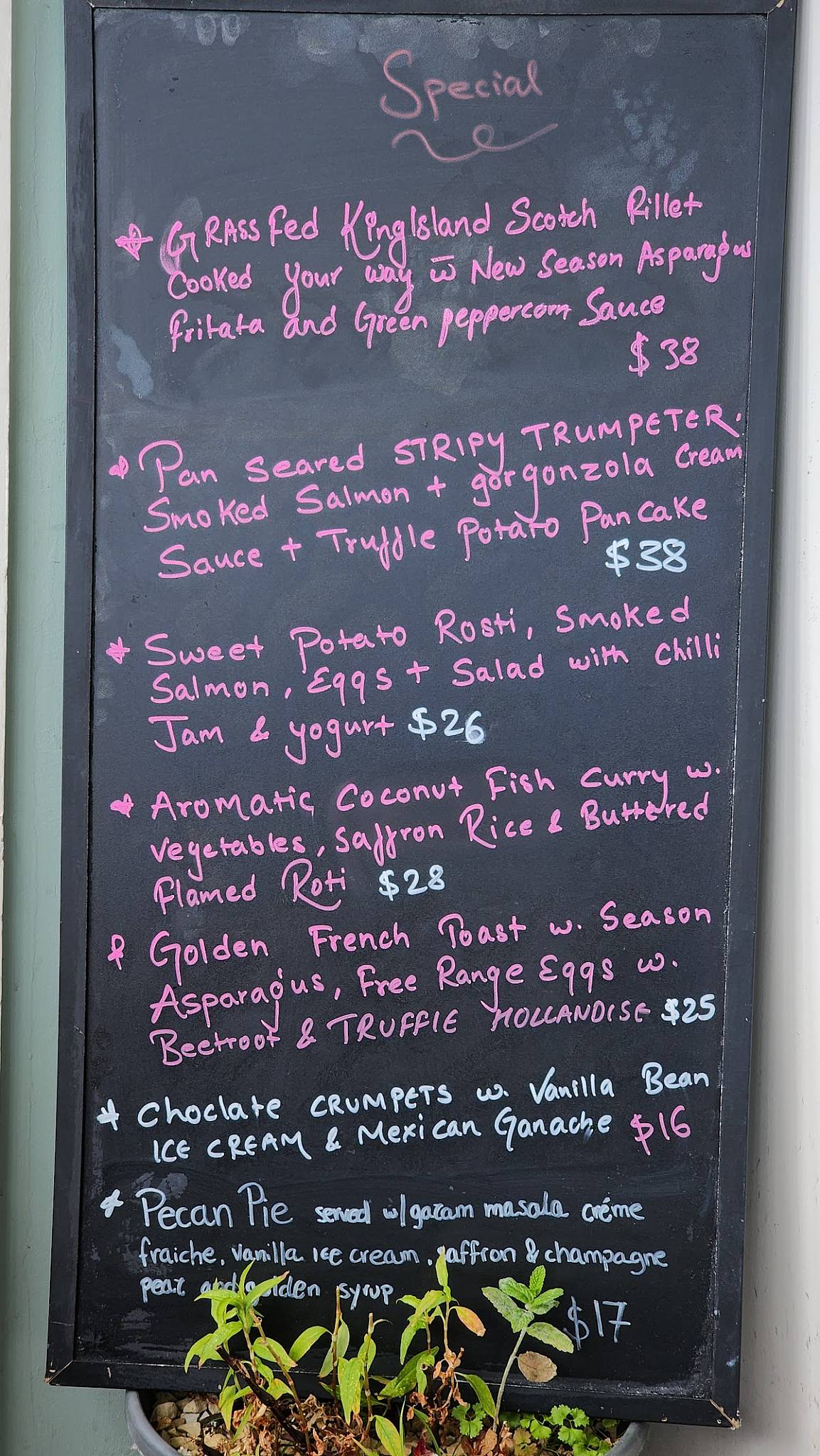 Menu at The Signal Station Restaurant, Mount Nelson