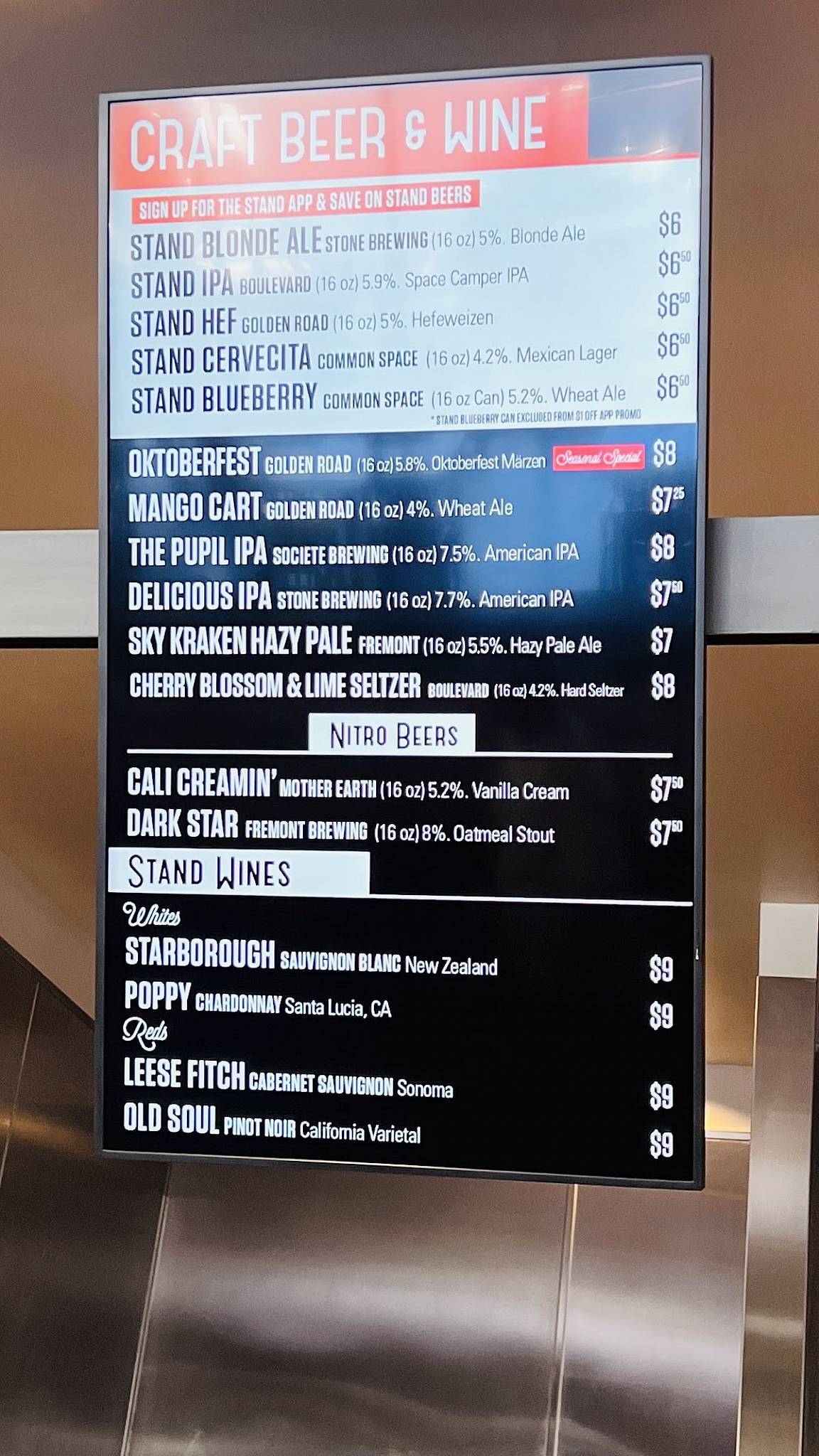 Menu at The Stand - American Classics Redefined restaurant, Rancho ...