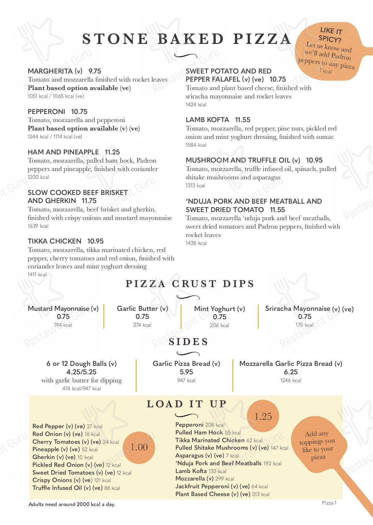 Menu at The Stonemill pub & bar, Warrington