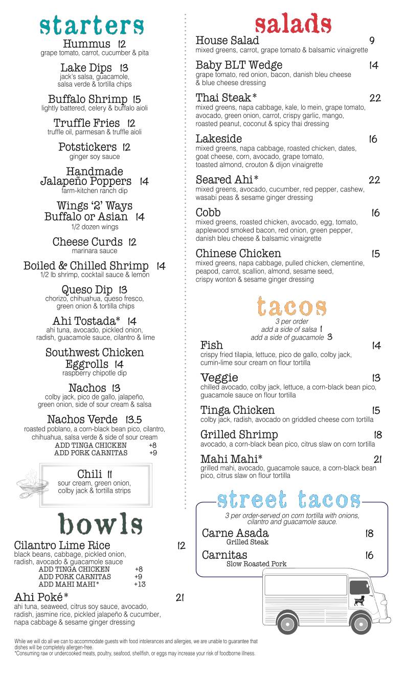Menu at The Stray Dog Bar & Grill, New Buffalo