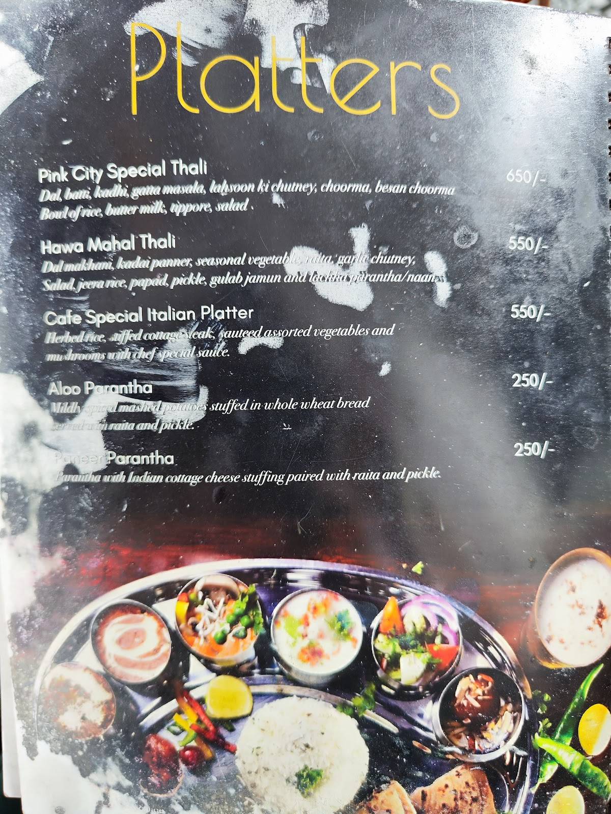 Menu at The Tattoo Cafe & Lounge, Jaipur, 3rd floor
