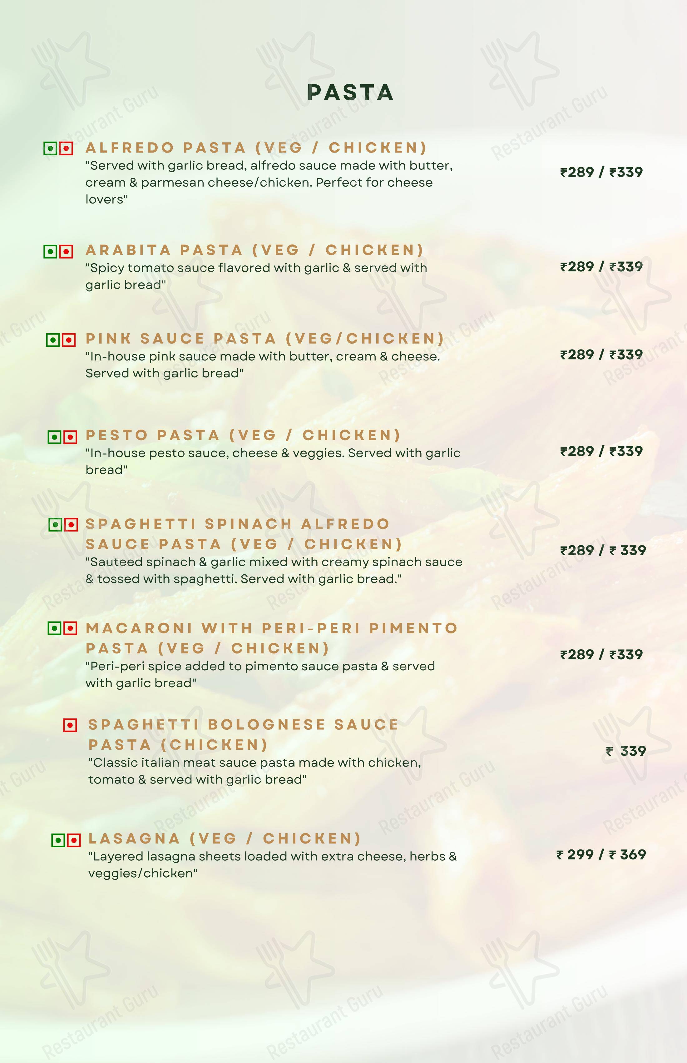 Menu at The Tree Stories Café and Restaurant, Hyderabad