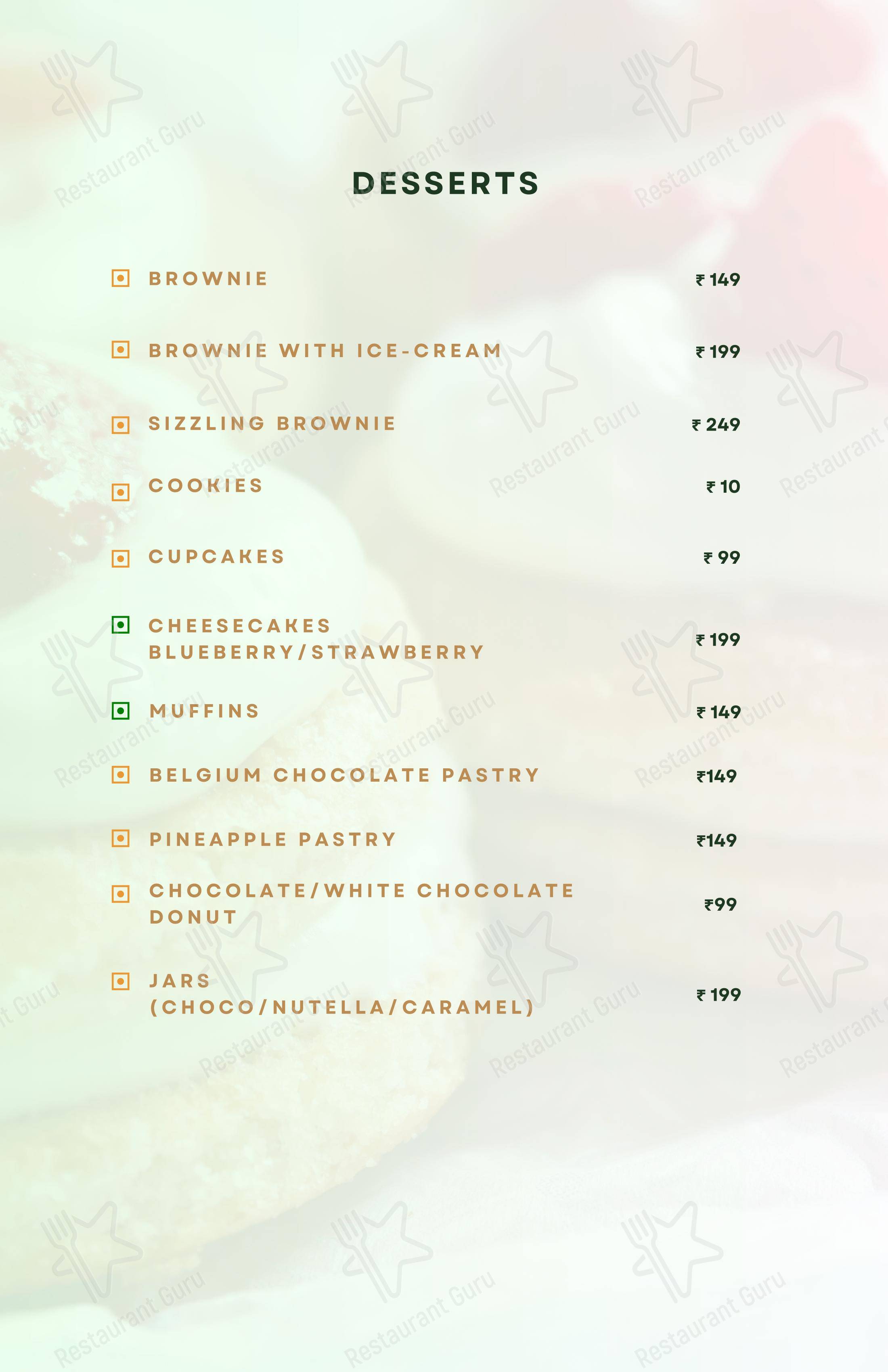 Menu at The Tree Stories Café and Restaurant, Hyderabad