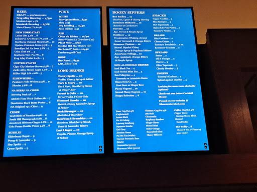 Menu at The Watershed pub & bar, Ithaca