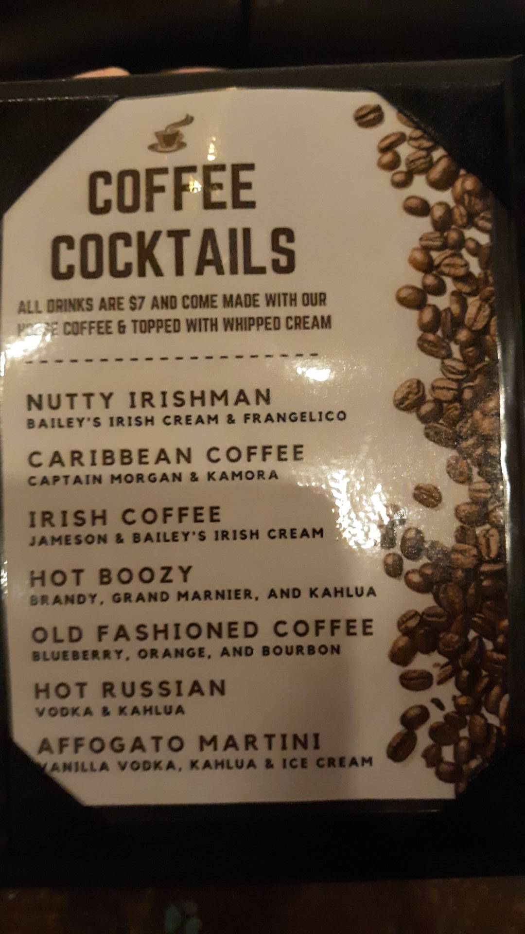 Menu at The Waverly Restaurant & Bar, Englewood