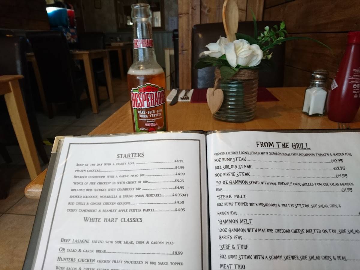 Menu at The White Hart pub & bar, Nuneaton