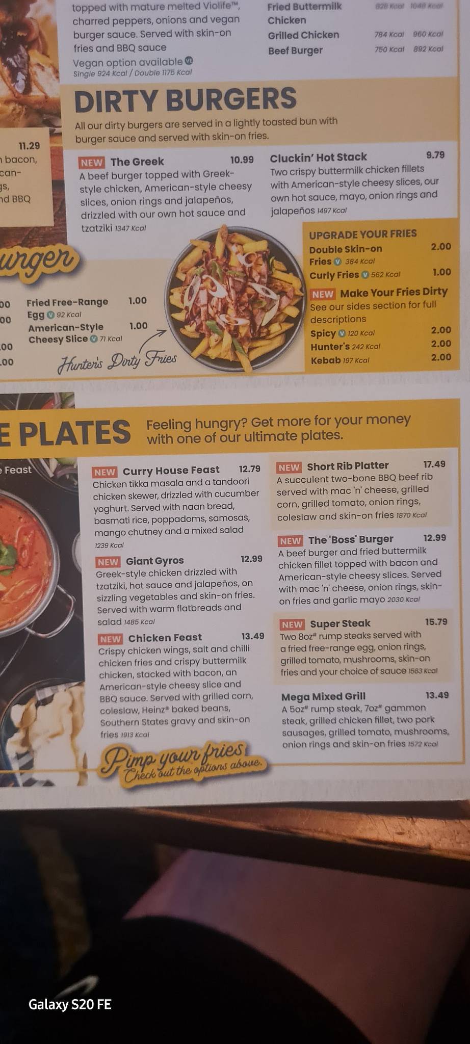 Menu at The Windmill pub & bar, Glasgow