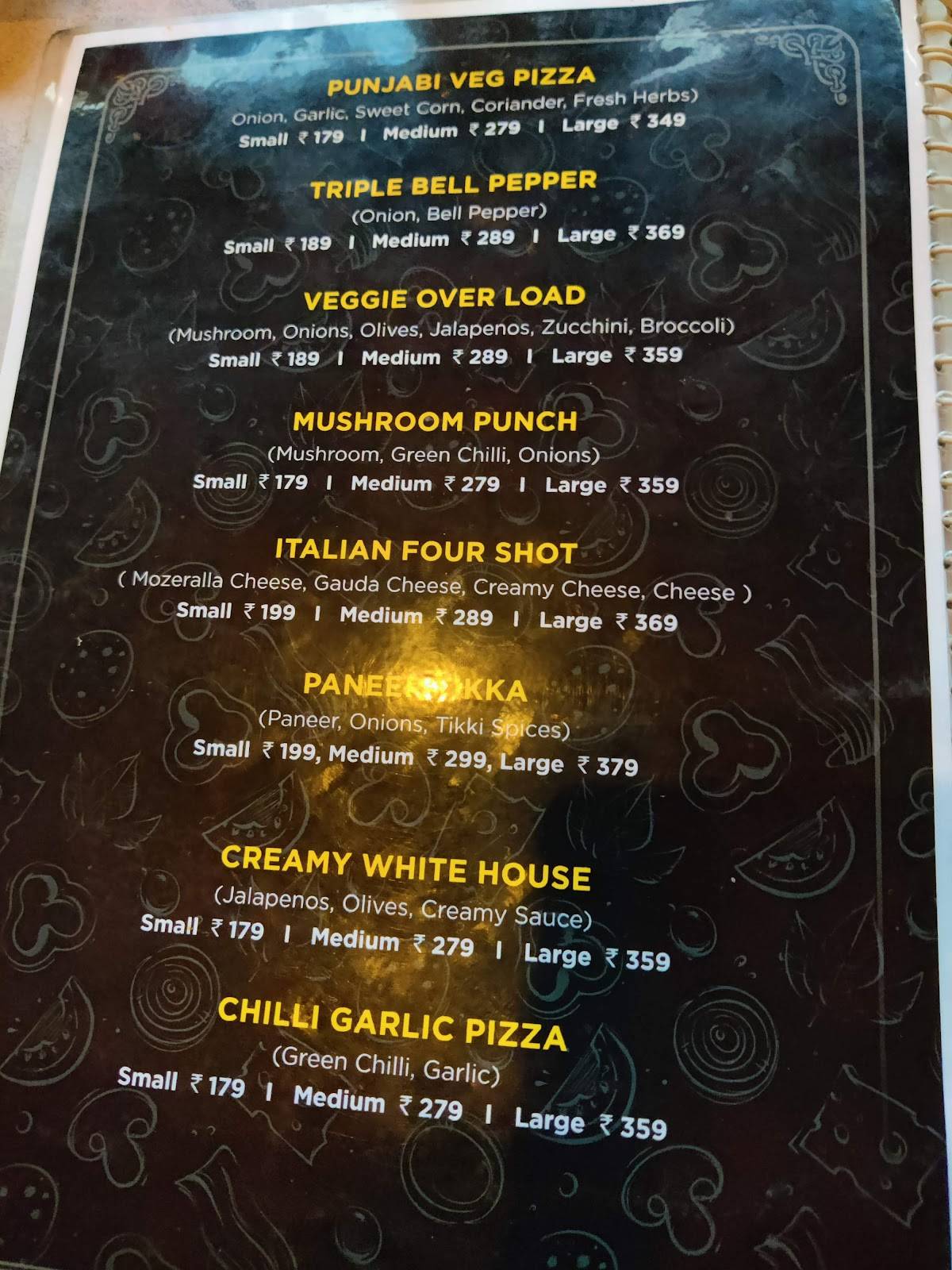 Menu at The pizza house, Madanapalle