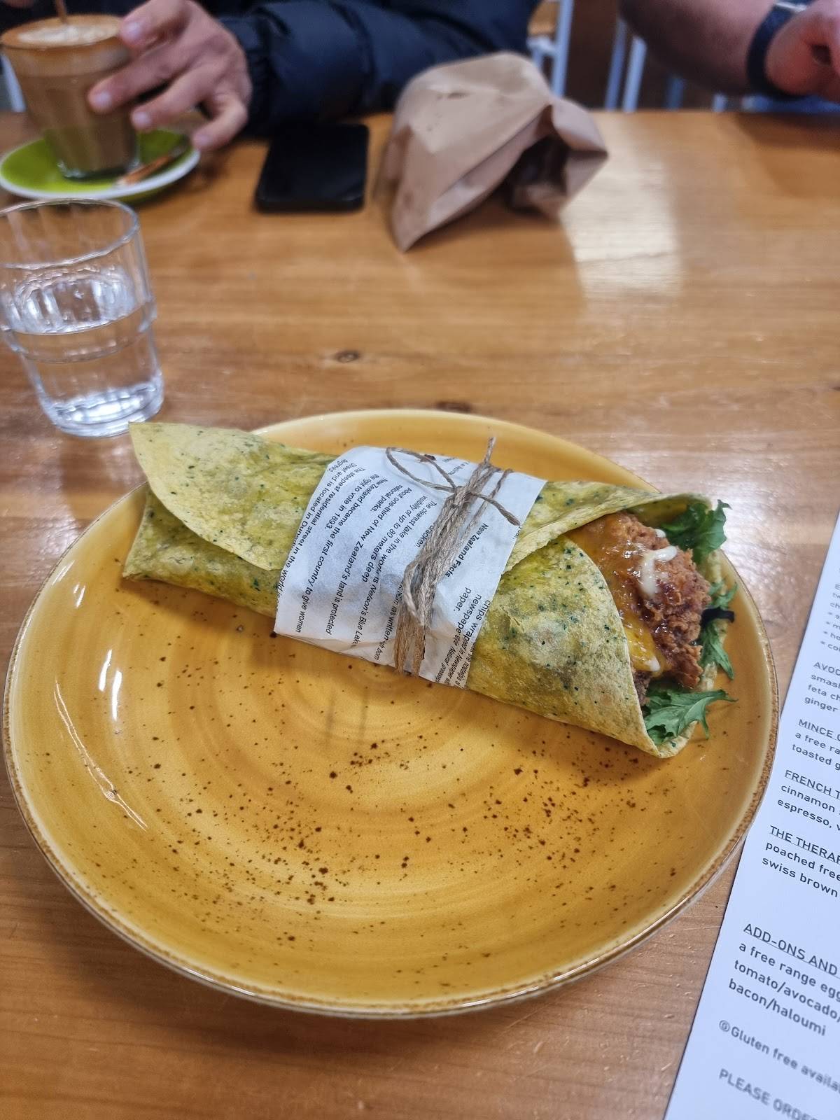 Menu at Therapy Coffee cafe, Christchurch, 77 Hereford St