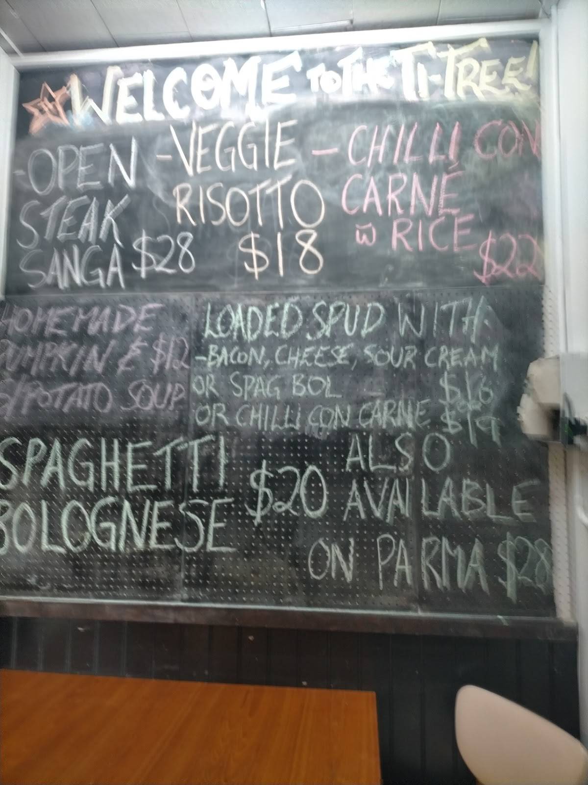 Menu at Ti Tree Hotel pub & bar, Warrion