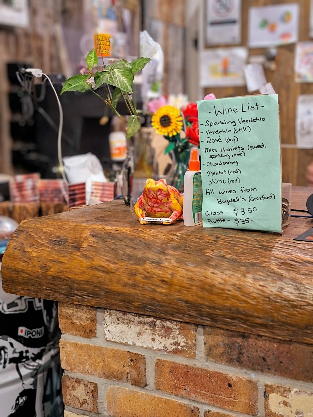Menu at Tinshed Brewery pub & bar, Dungog
