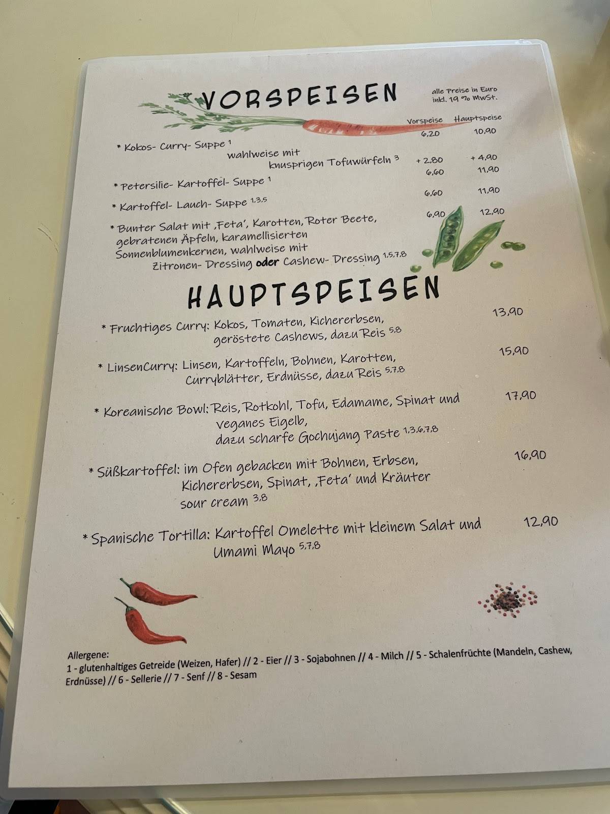 Speisekarte von Ti's Café cafe, Minheim