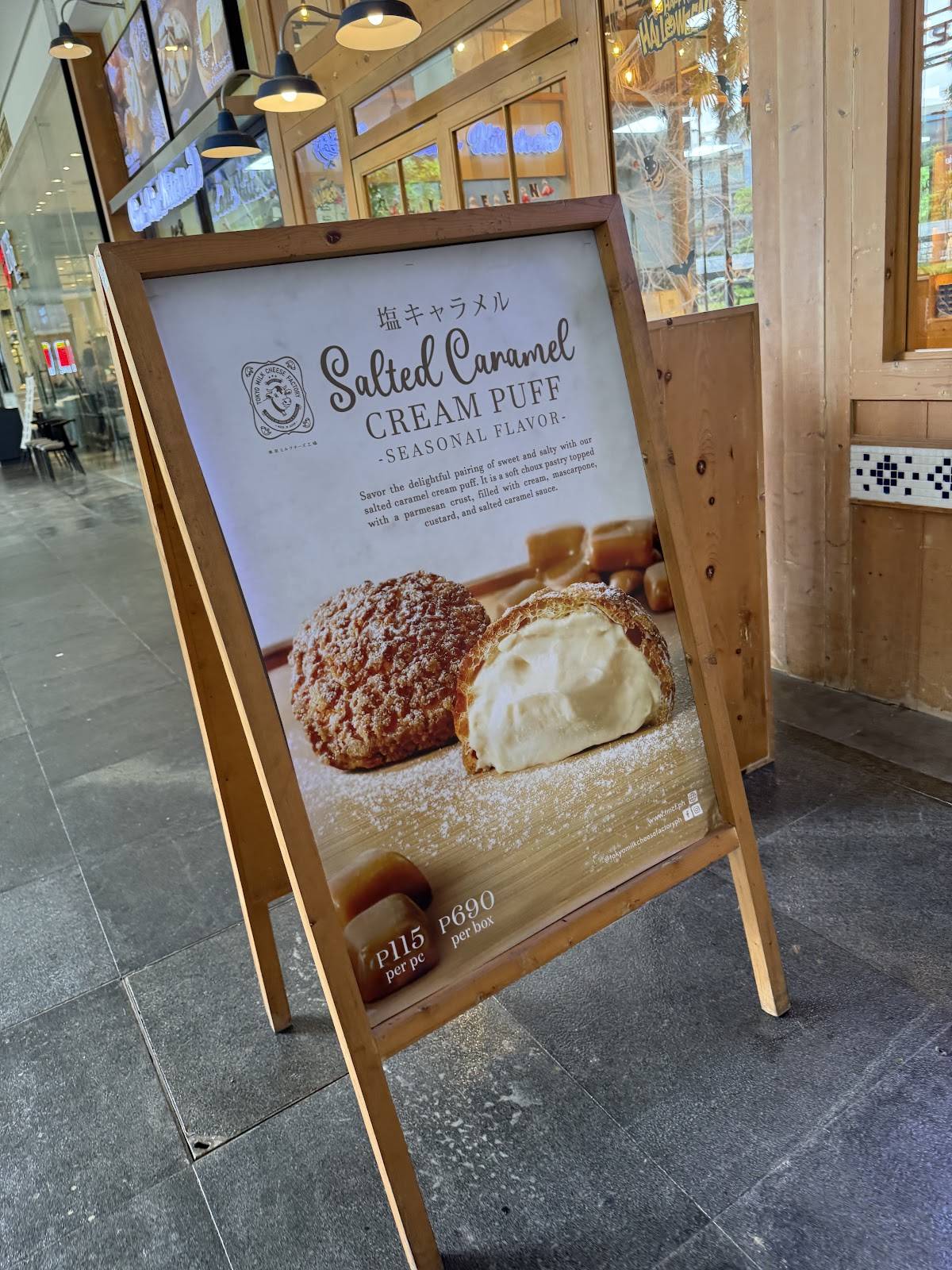 Menu at Tokyo Milk Cheese Factory Cafe, Parañaque