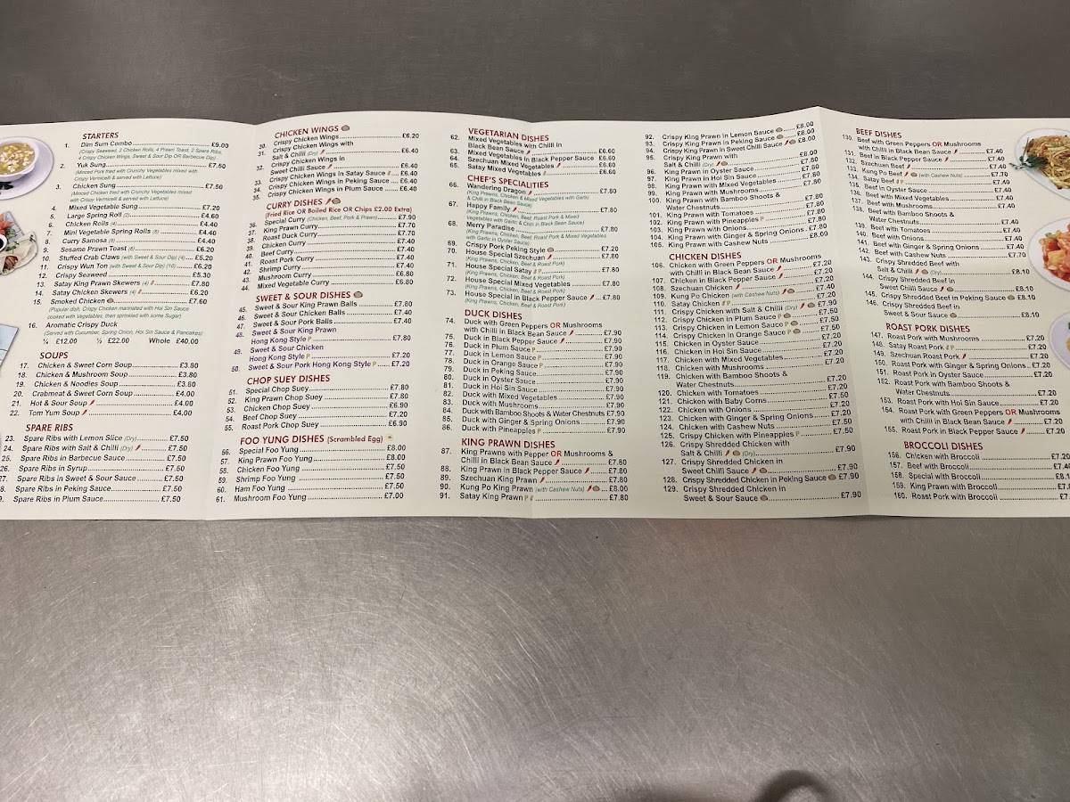 Menu at Top Chef fast food, Derby, 45 Smalley Dr