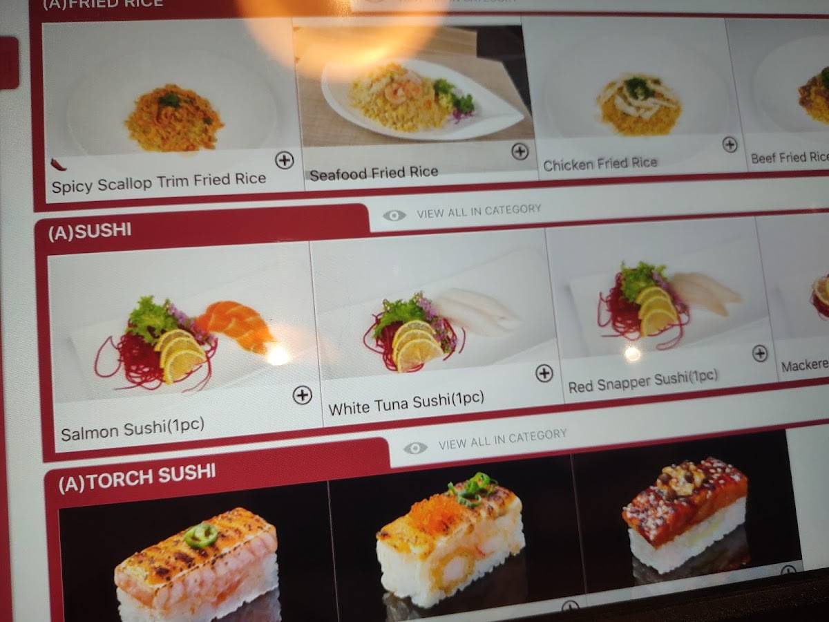 Menu at Kung Fu Sushi & Kung Fu Tea restaurant, Toronto