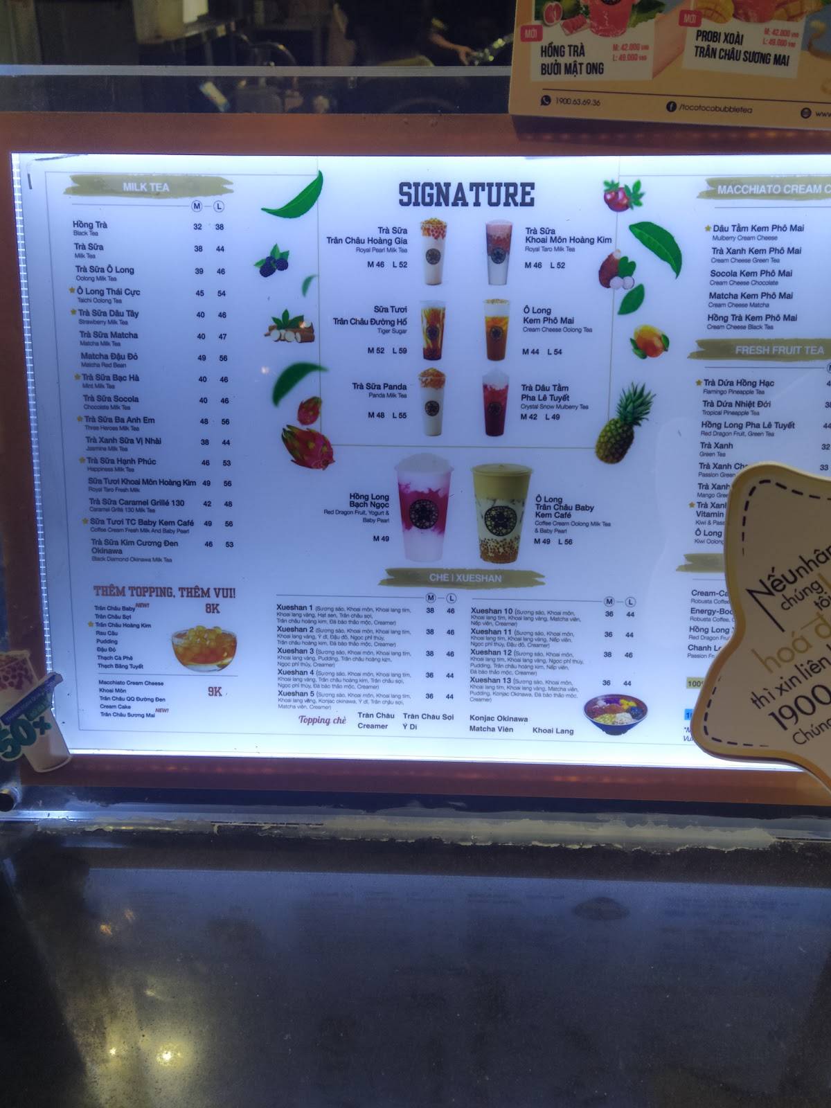 Menu at Trà Sữa ToCoToCo Nguyễn Tri Phương cafe, Ho Chi Minh City, 306 ...