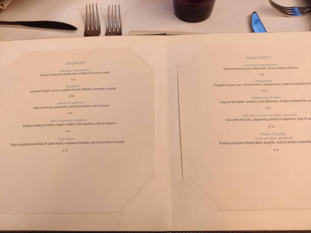 Menu da Trattoria Le Nuvole ristorante, Ferrara