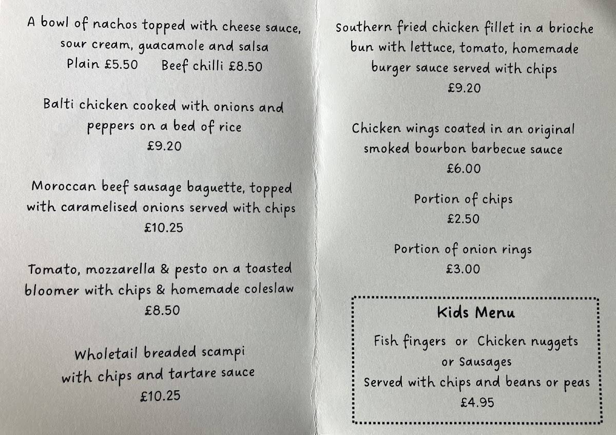 Menu at Travellers Rest pub & bar, Hexham, B6306