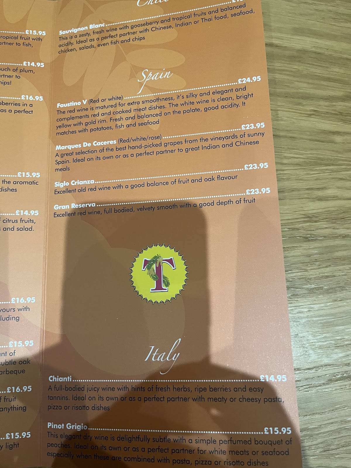 Menu at Tamarind Restaurant & Bar Tredegar, Tredegar